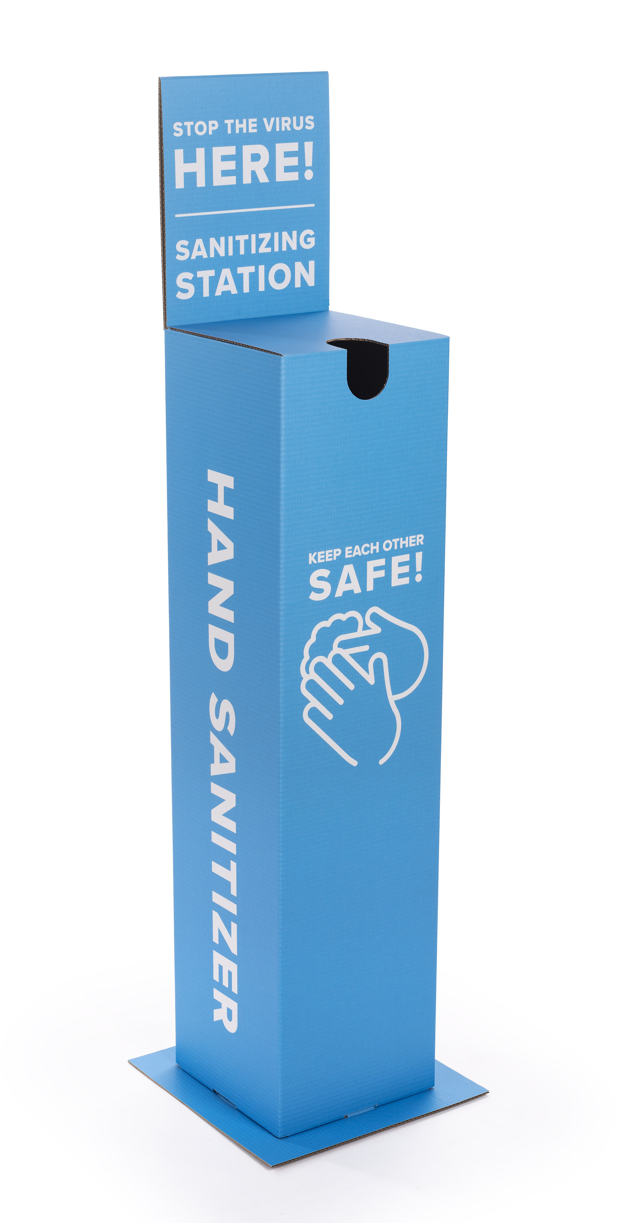Cardboard Hand Sanitizer Station | Floor Standing | Displays2Go