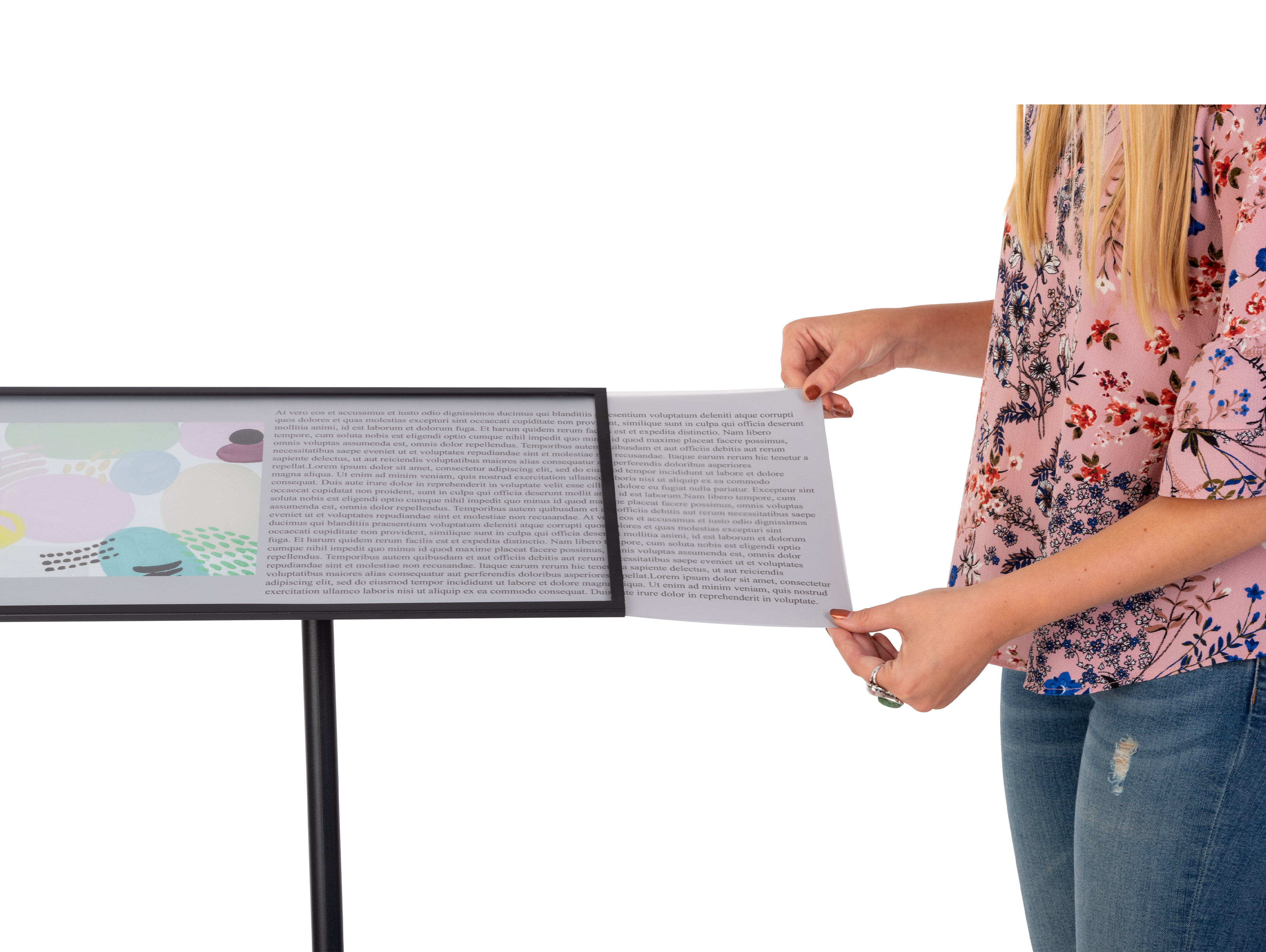 Museum Reader Rail Signage Plate | Features 60-Degree Angle Kit ...