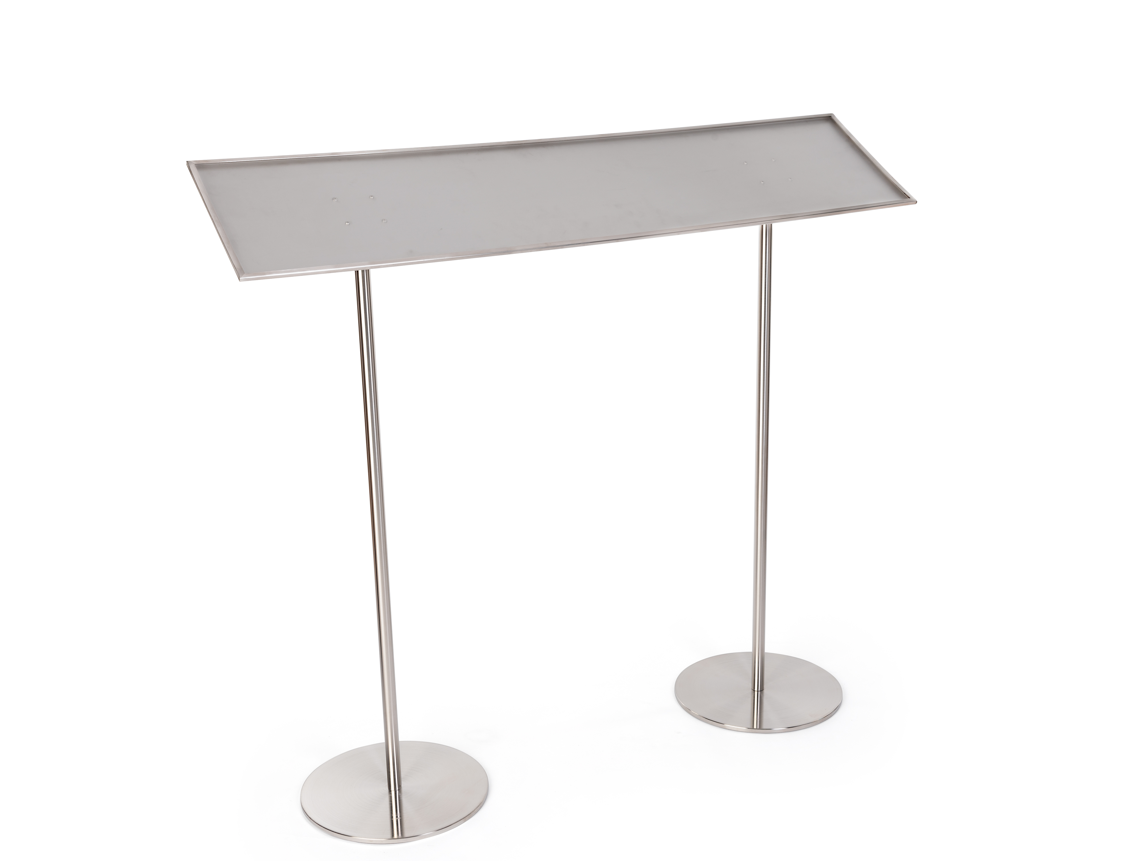 Steel Exhibition Reader Rails | 48" x 11" Media Panel | Displays2Go