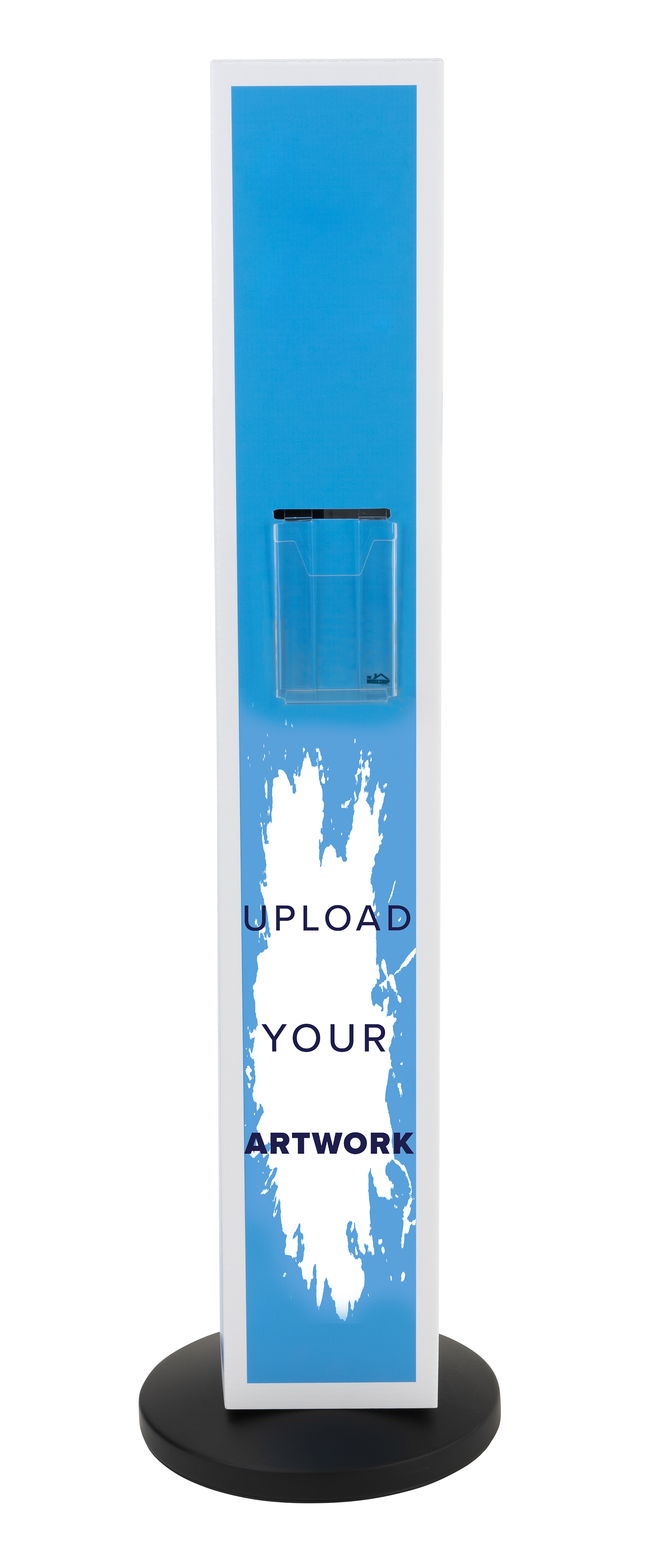 Personalized Stanchion Signage w/ Literature Pocket | Graphics ...