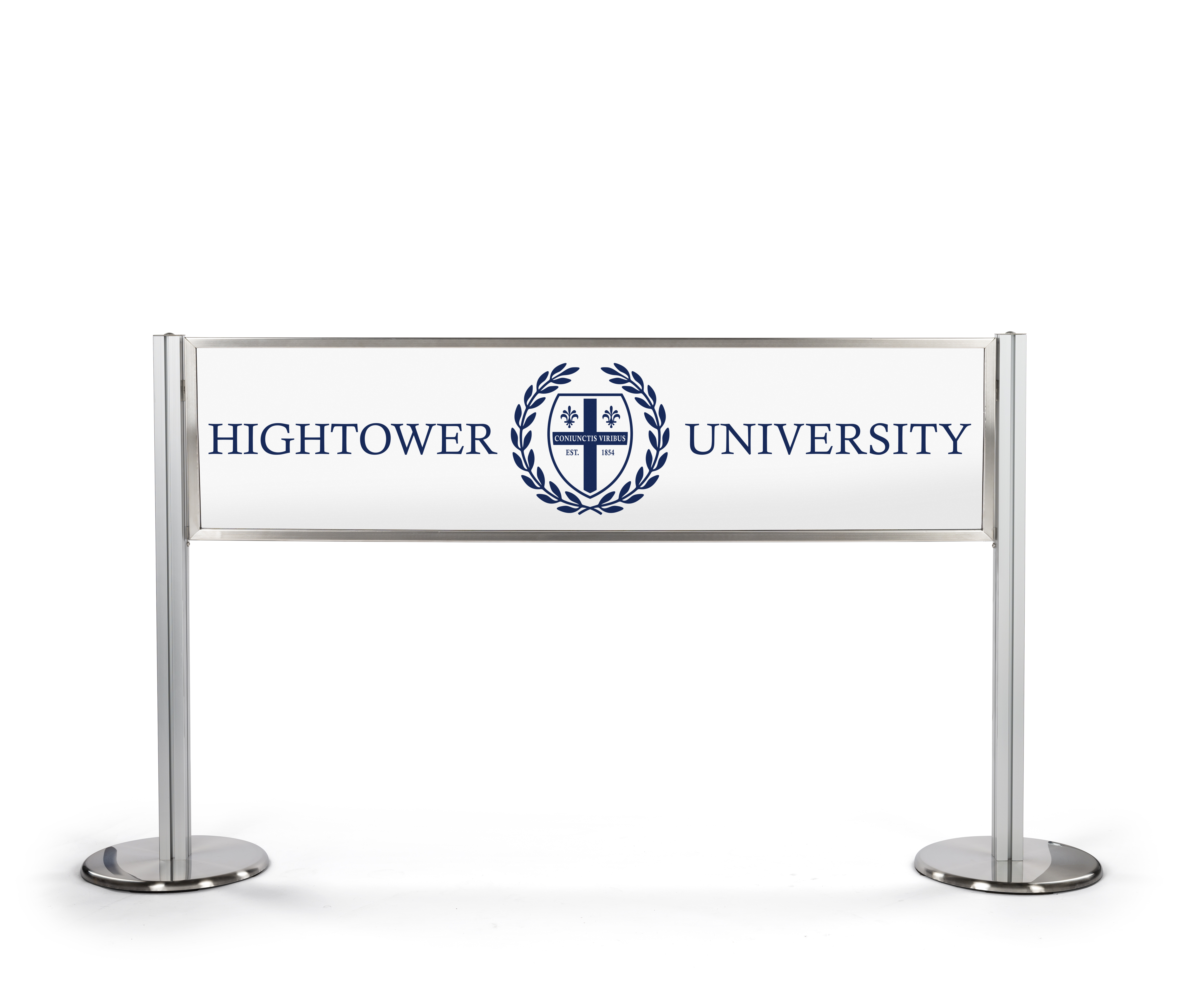 Acrylic Stanchion Panel Graphic | Custom Branding Clear Insert ...