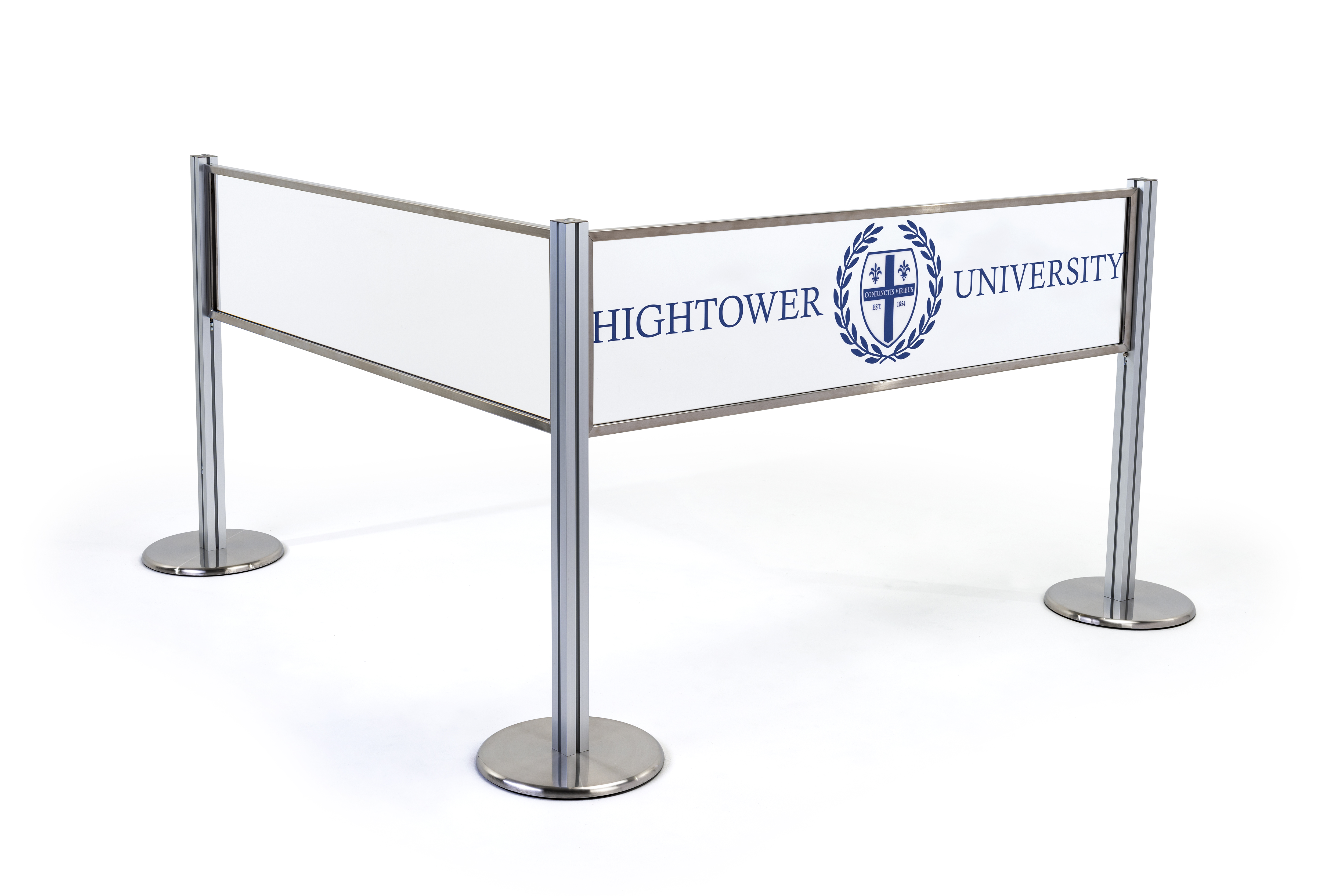 Acrylic Stanchion Panel Graphic | Custom Branding Clear Insert ...