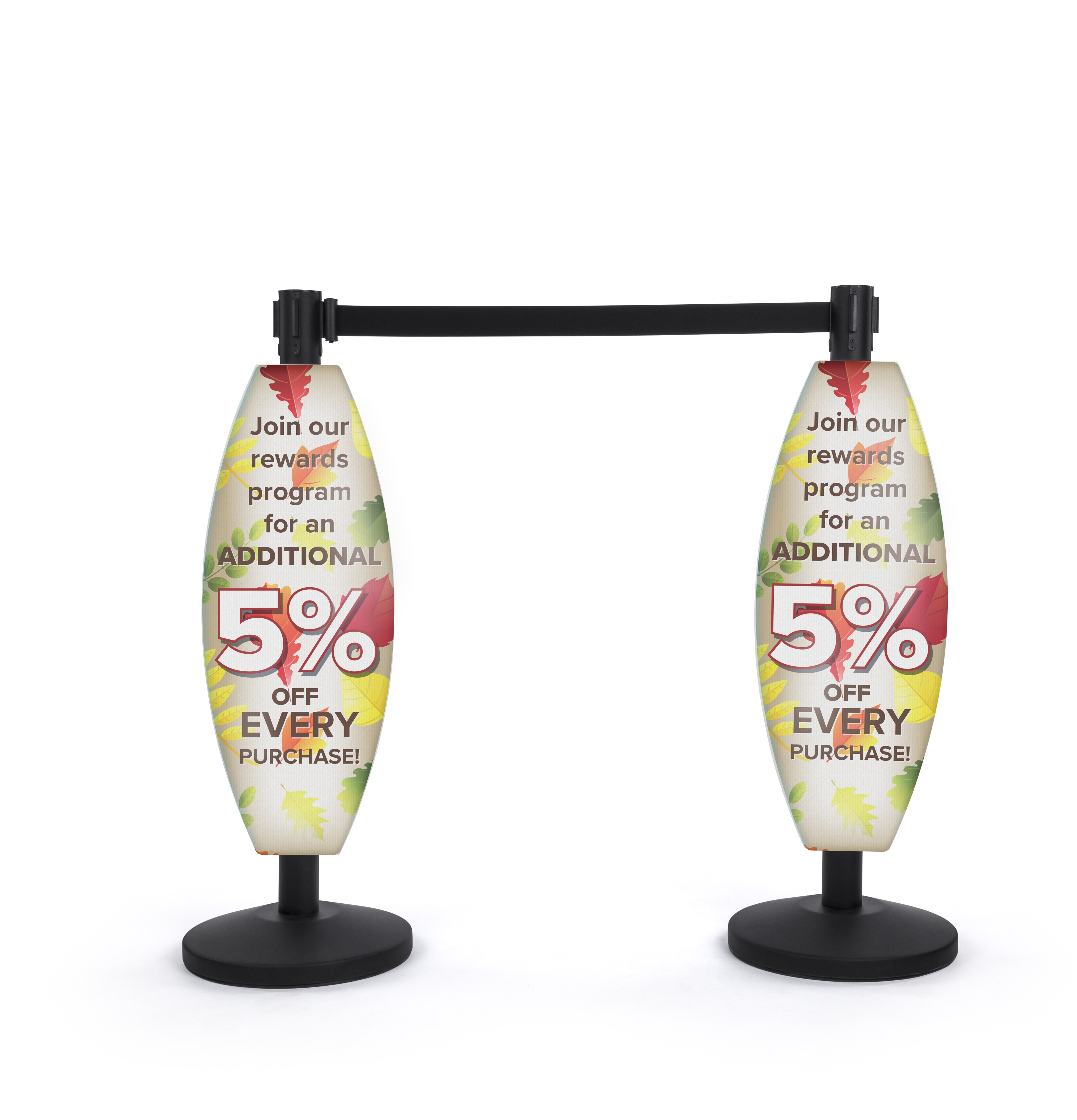 Coroplast Stanchion Advertising Poster | 12 x 30 Custom UV Print ...