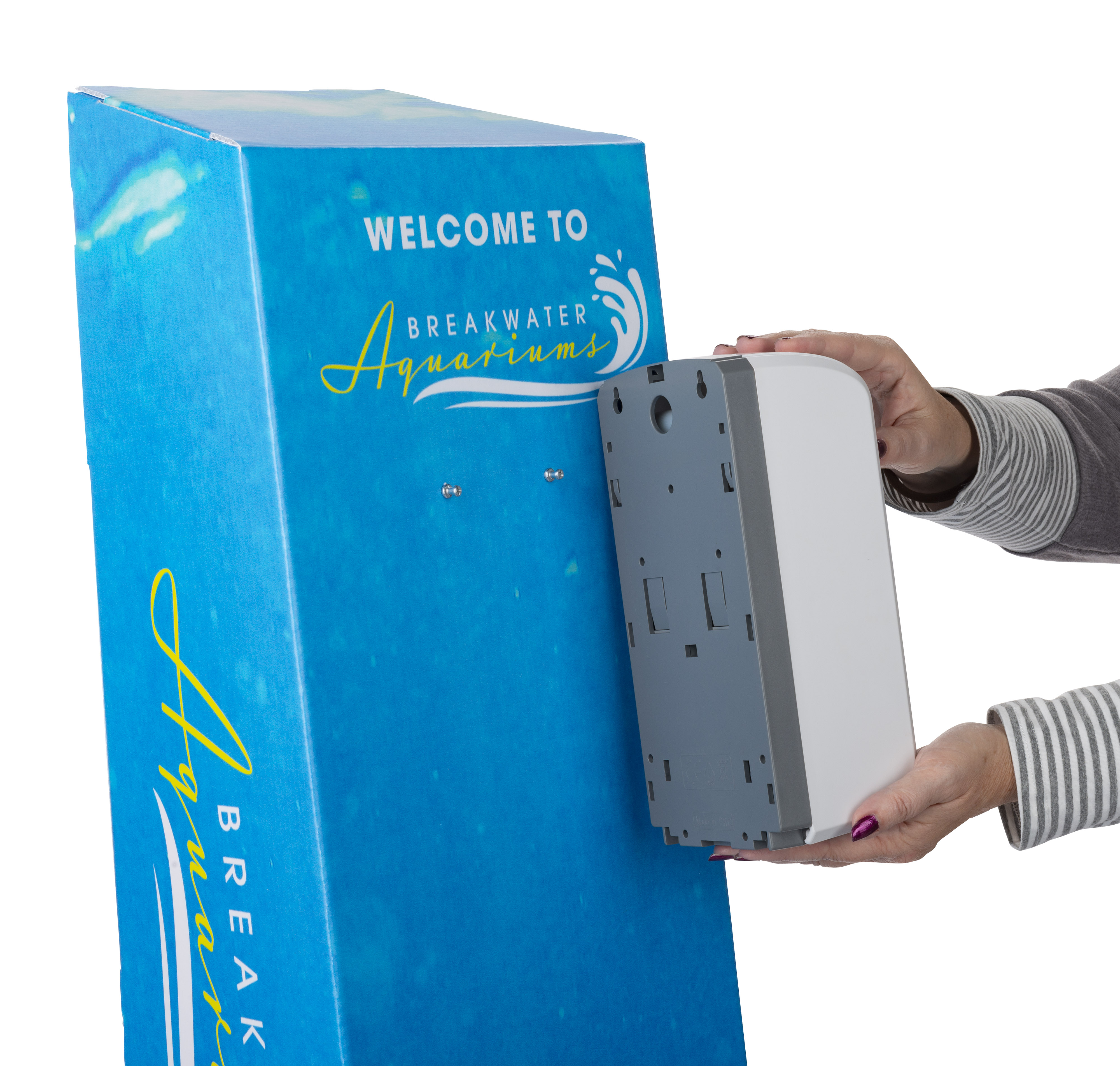 Custom Cardboard Hand Sanitizer Dispenser | Touch-Free | Displays2Go