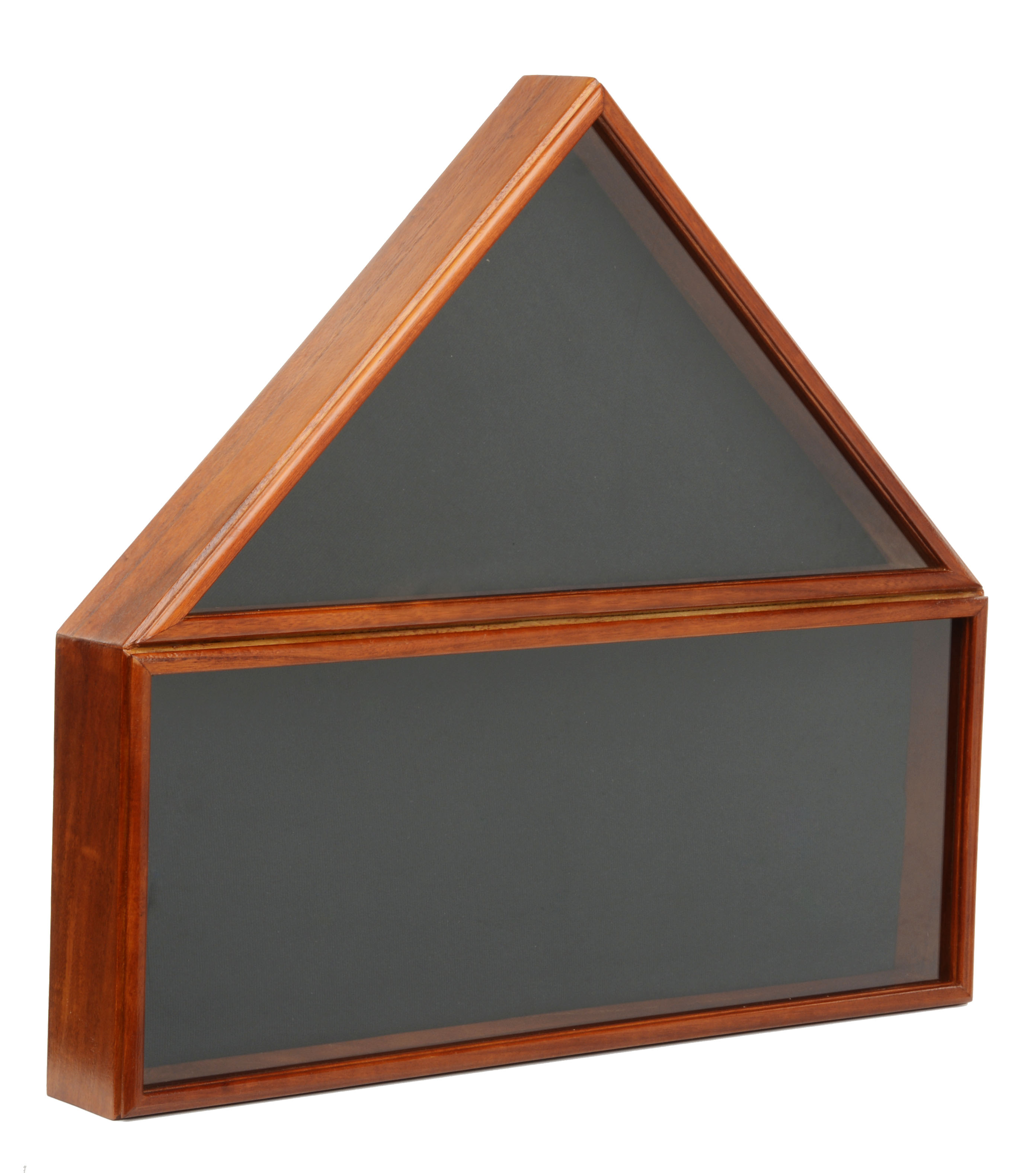 Folded Flag Display Case | Military Shadow Box for Table or Wall ...