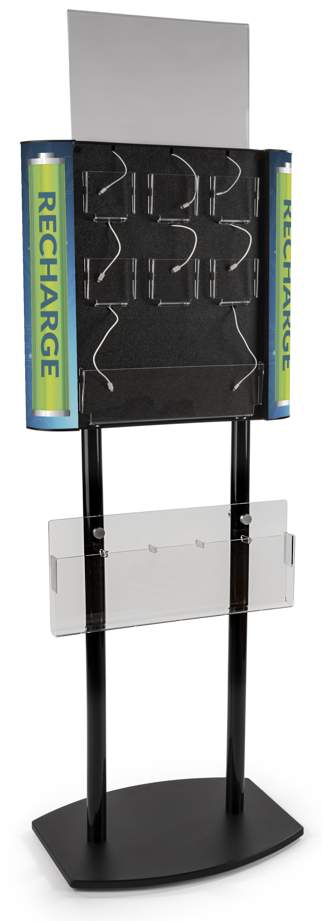 Commercial Cell Phone Charging Station | With 17" x 11" Header ...