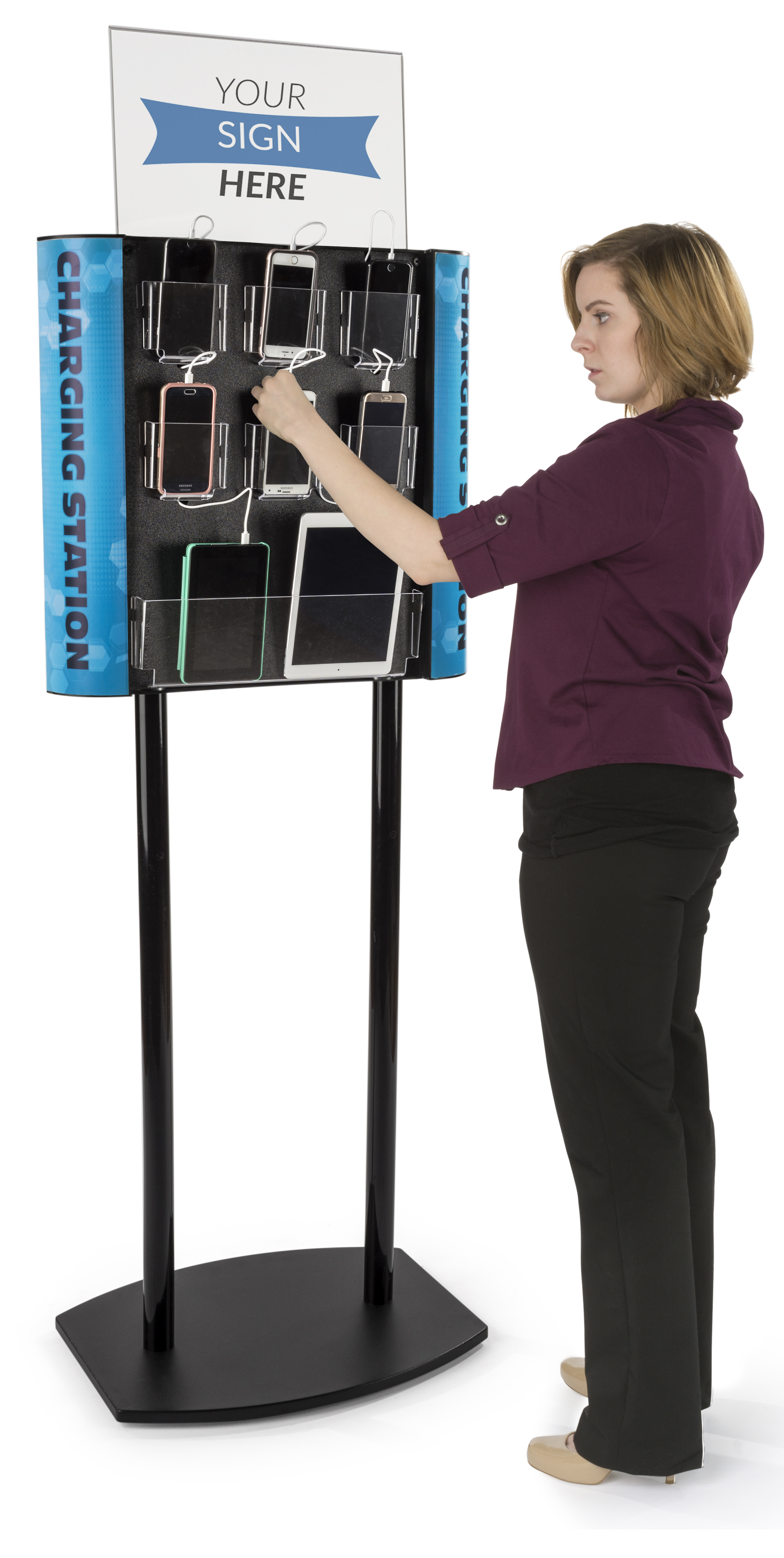 Public Phone Charging Station | Stock Graphics | Displays2Go