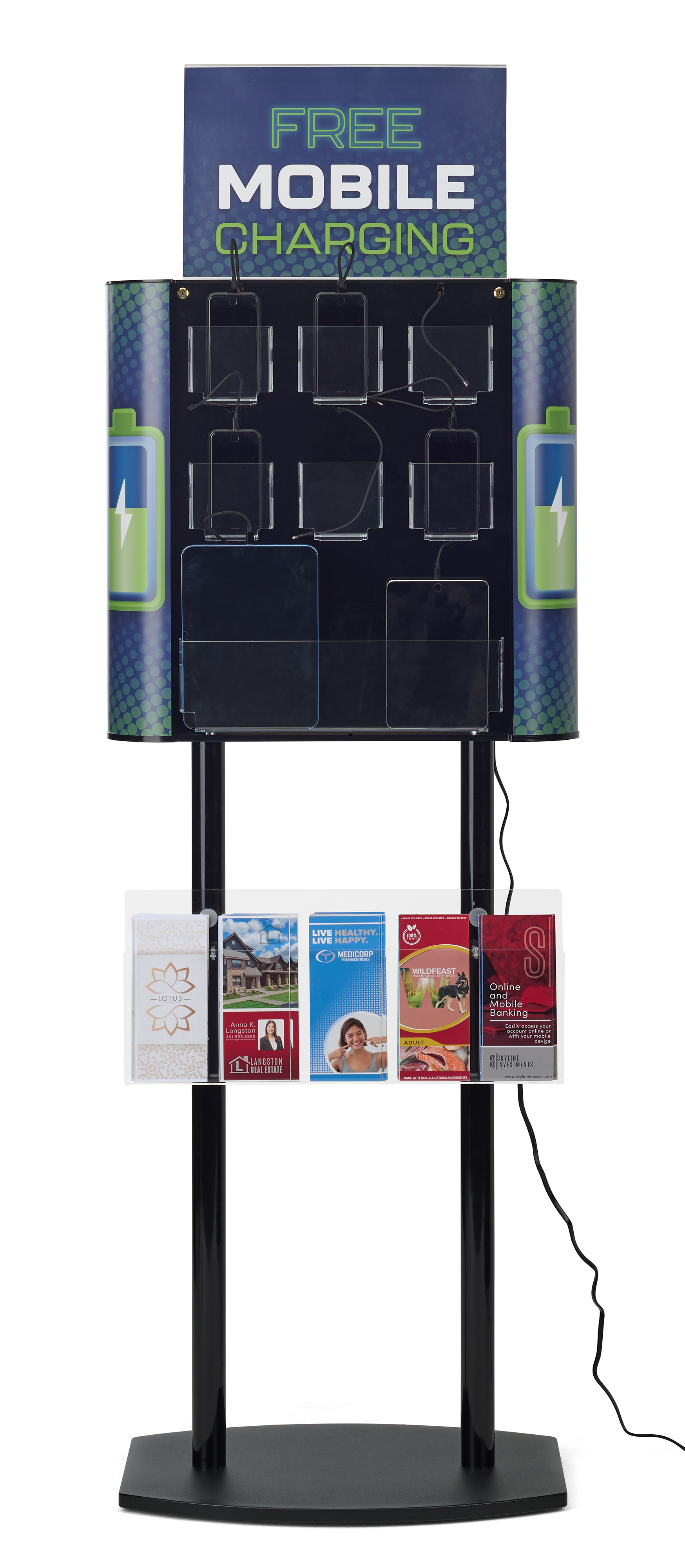 Public Charging Kiosk | Shop Charging Stations | Displays2Go