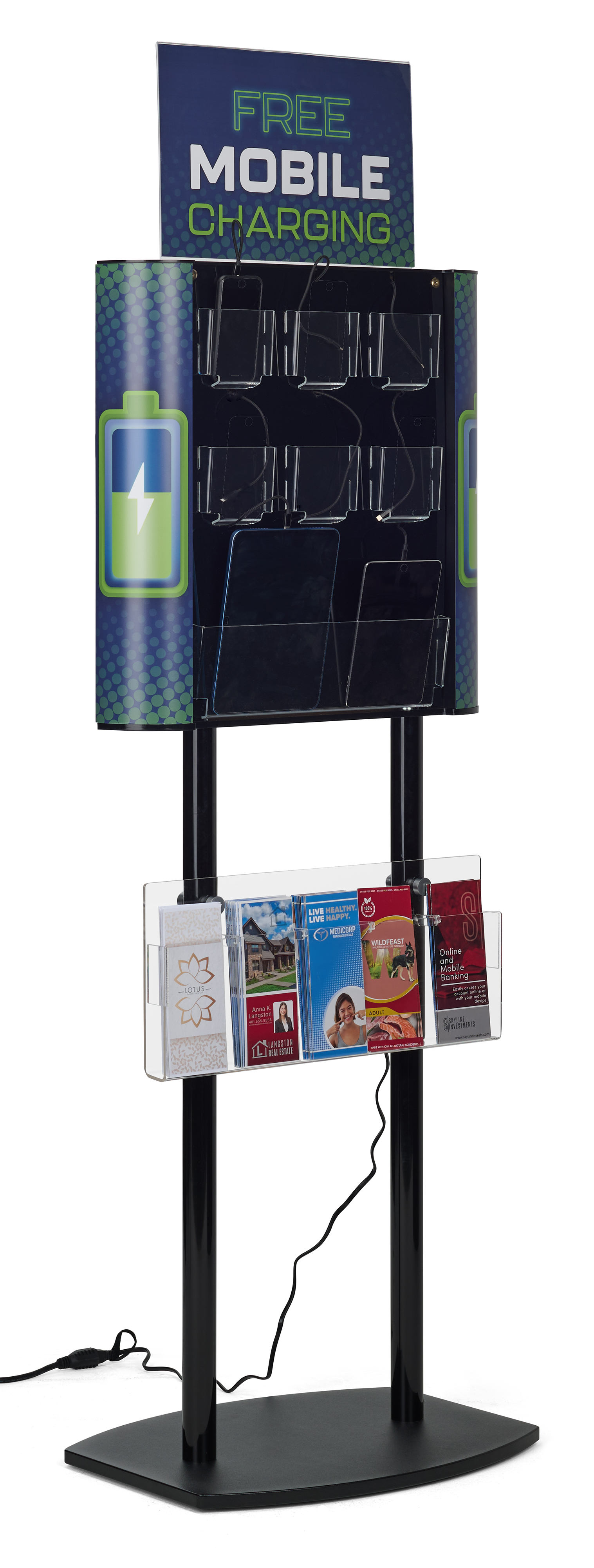 Public Charging Kiosk | Shop Charging Stations | Displays2Go