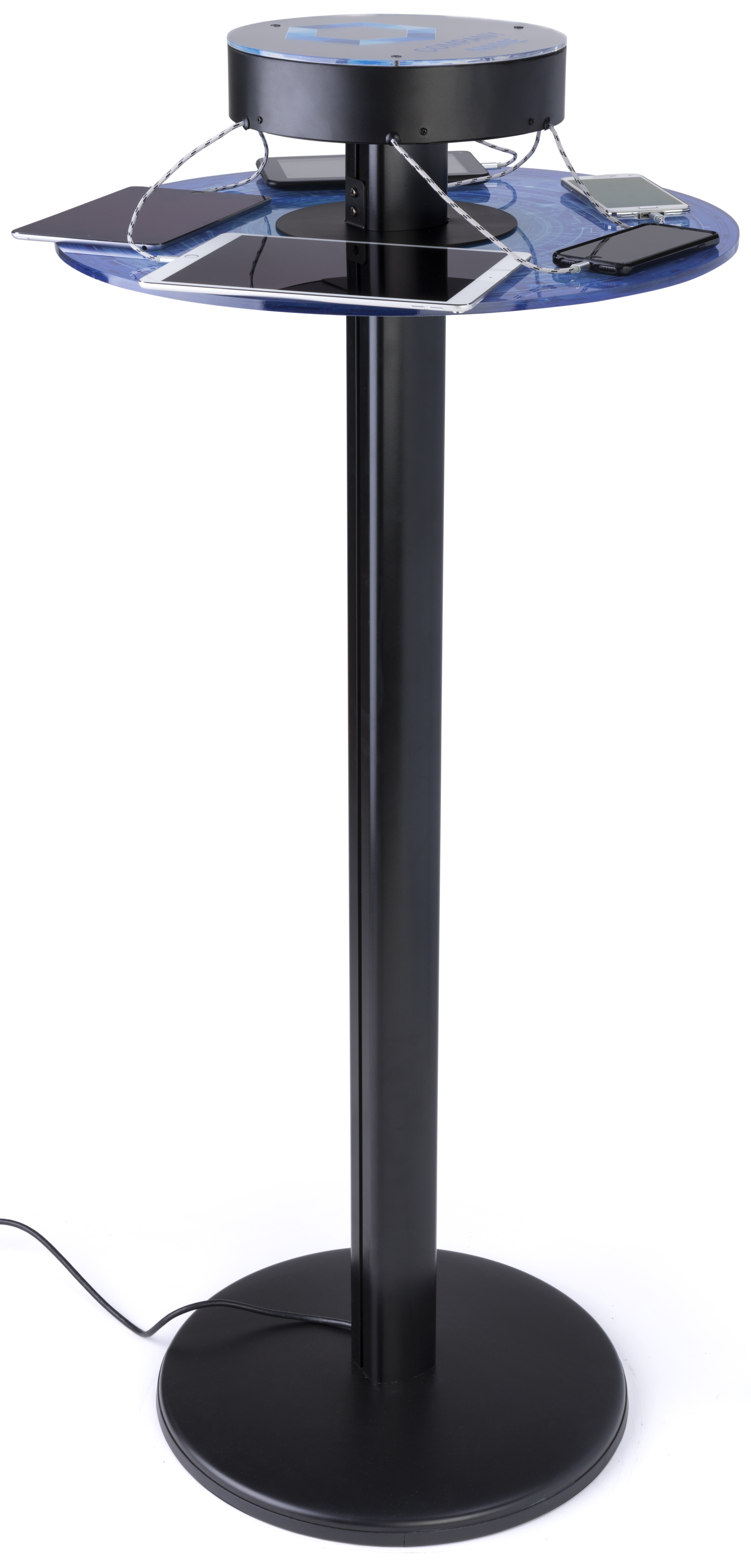 Charging Bar Height Table | With Custom Graphics & 6 Power Cords ...
