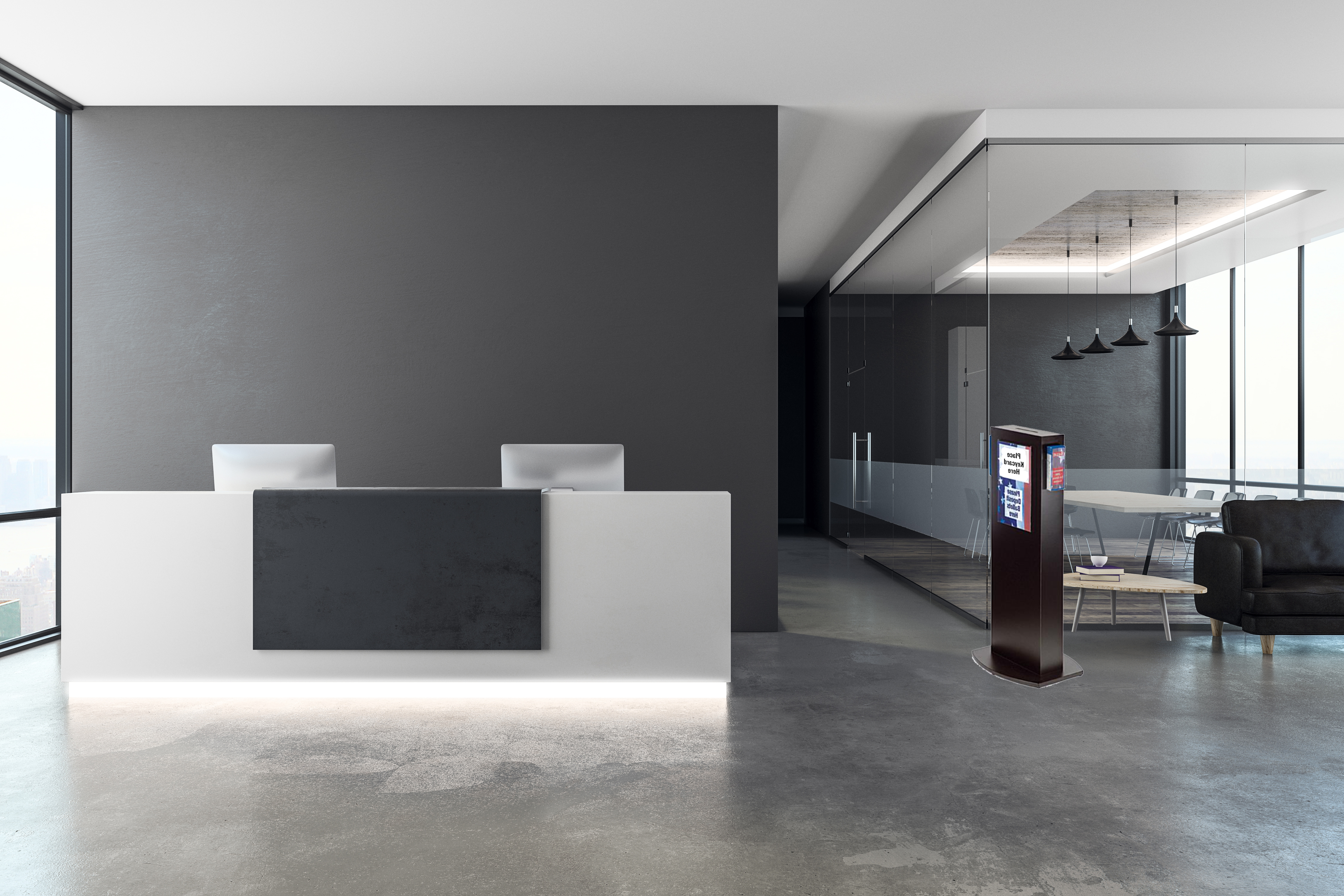 Floor Standing Comment Box | Poster Frame & Side Literature Pockets ...