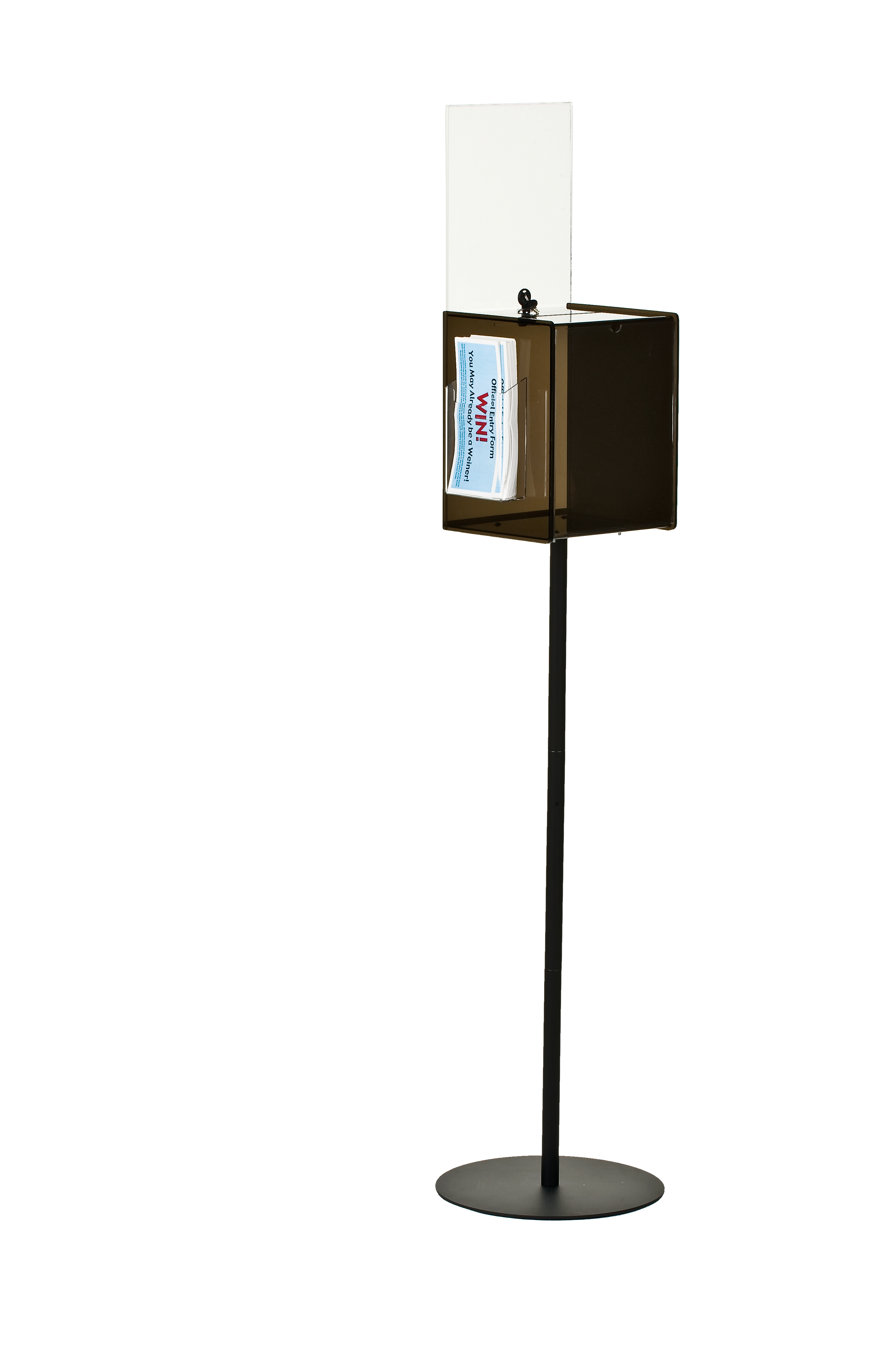 Floor Standing Ballot Box | Custom Header With Steel Base | Displays2Go