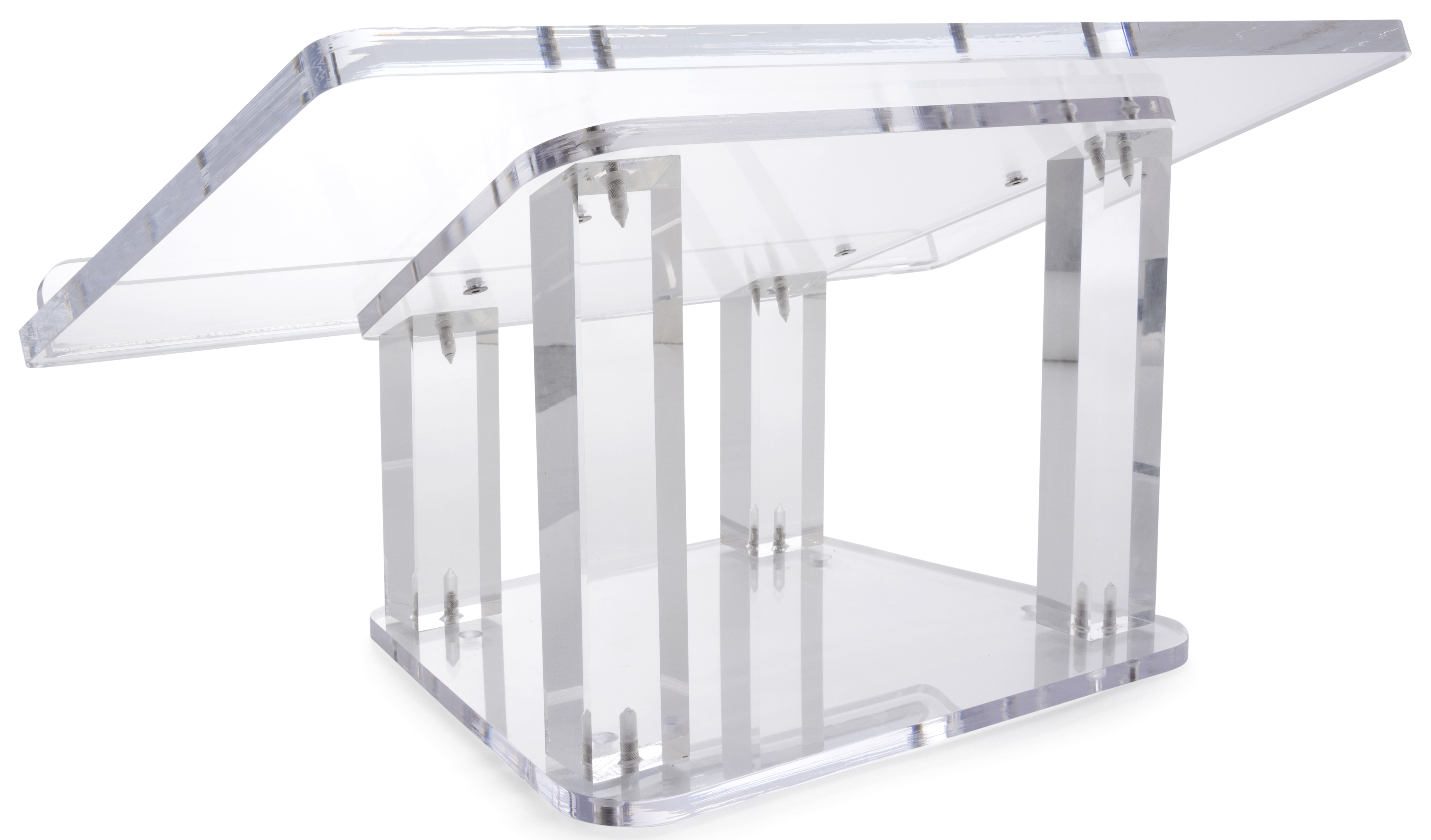 Modular Acrylic Lectern | 24“ x 15“ Reading Surface | Displays2Go