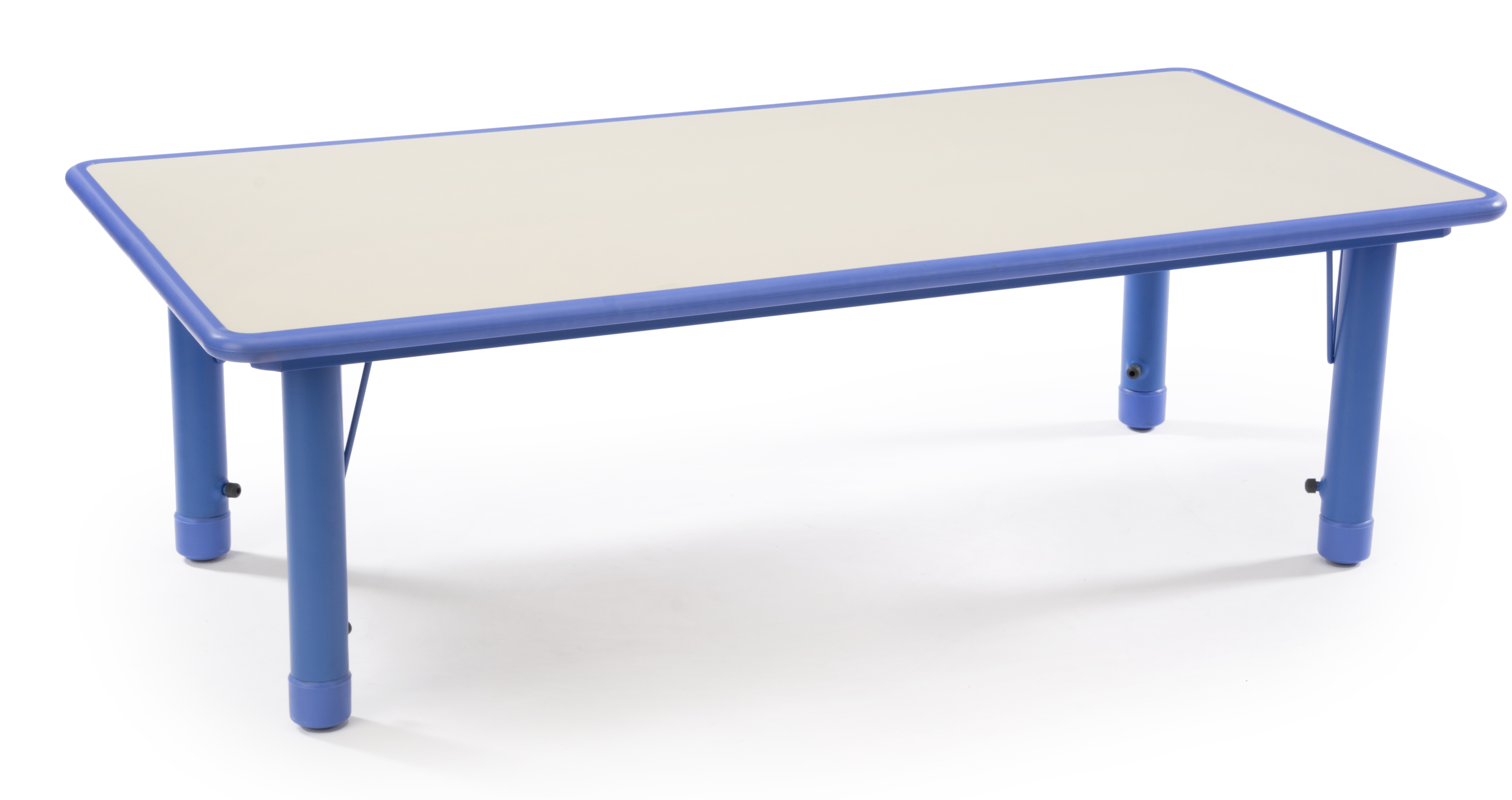 Blue Height Adjustable Kids Table | Rounded Edges for Safety | Displays2Go