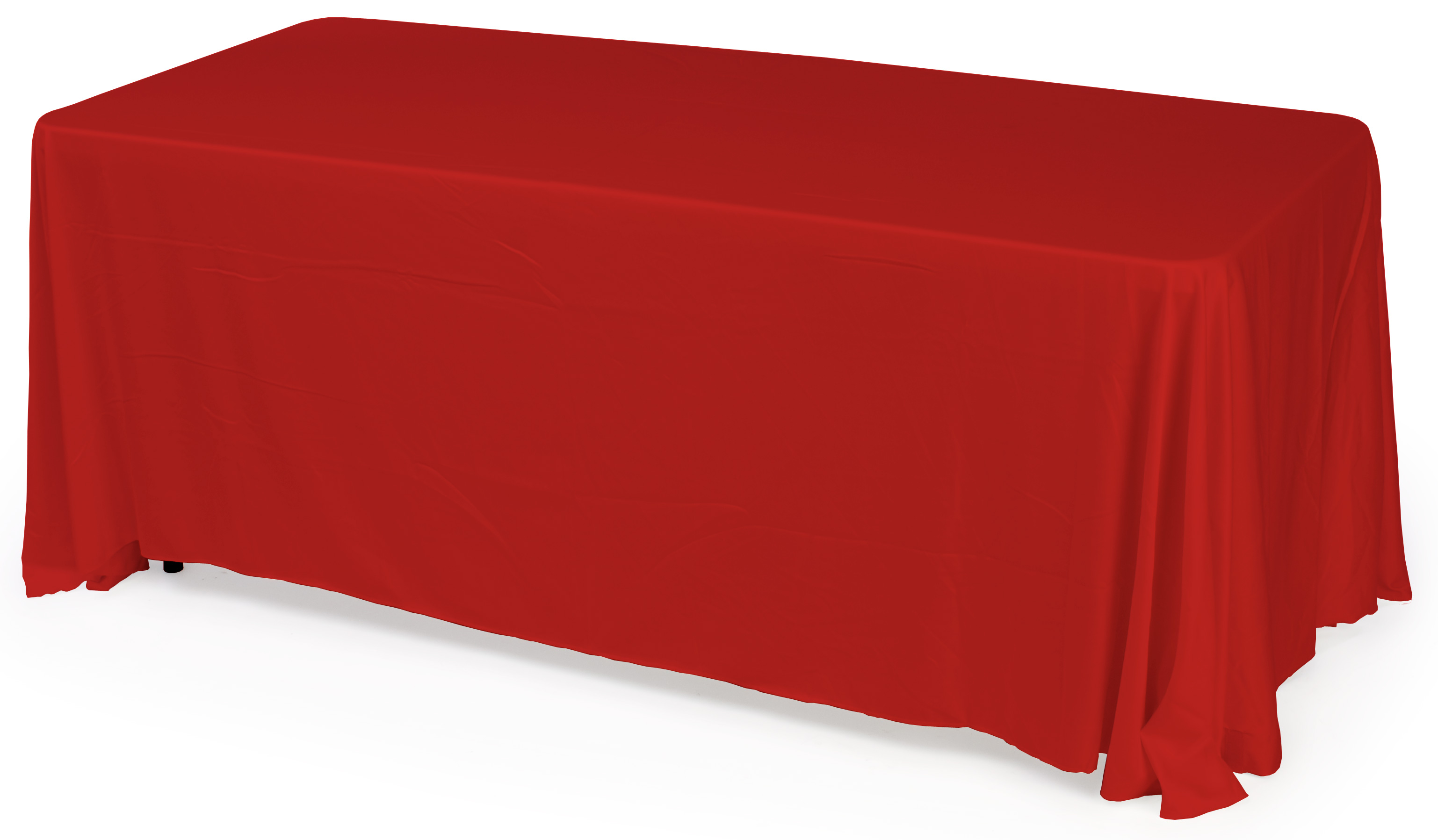 Red Table Drapes - 6 Foot Cover | Displays2Go