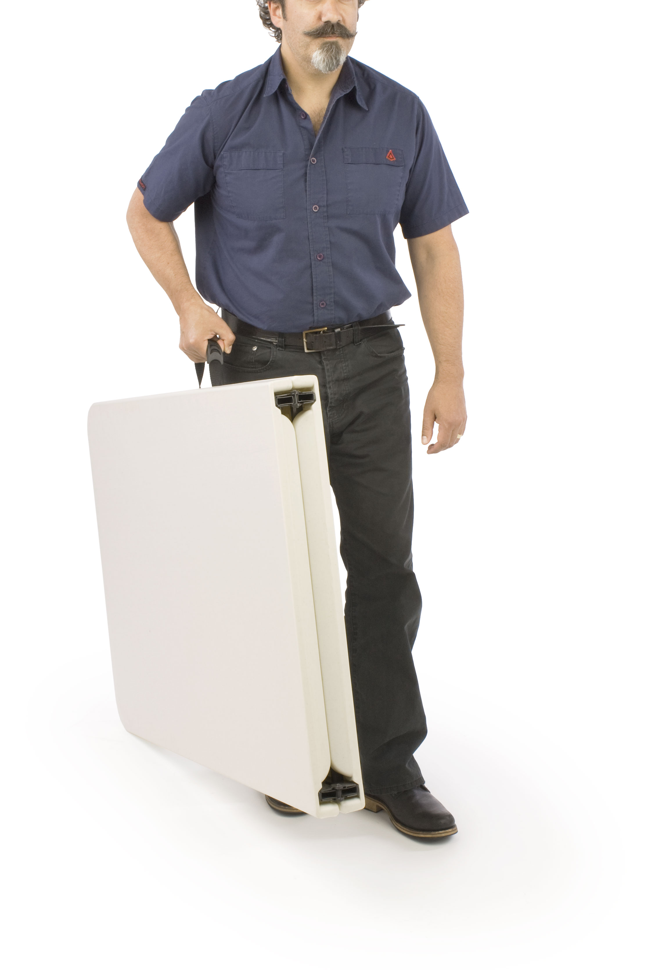 Plastic 8' Folding Table for Use at a Show or Exhibit | Displays2Go