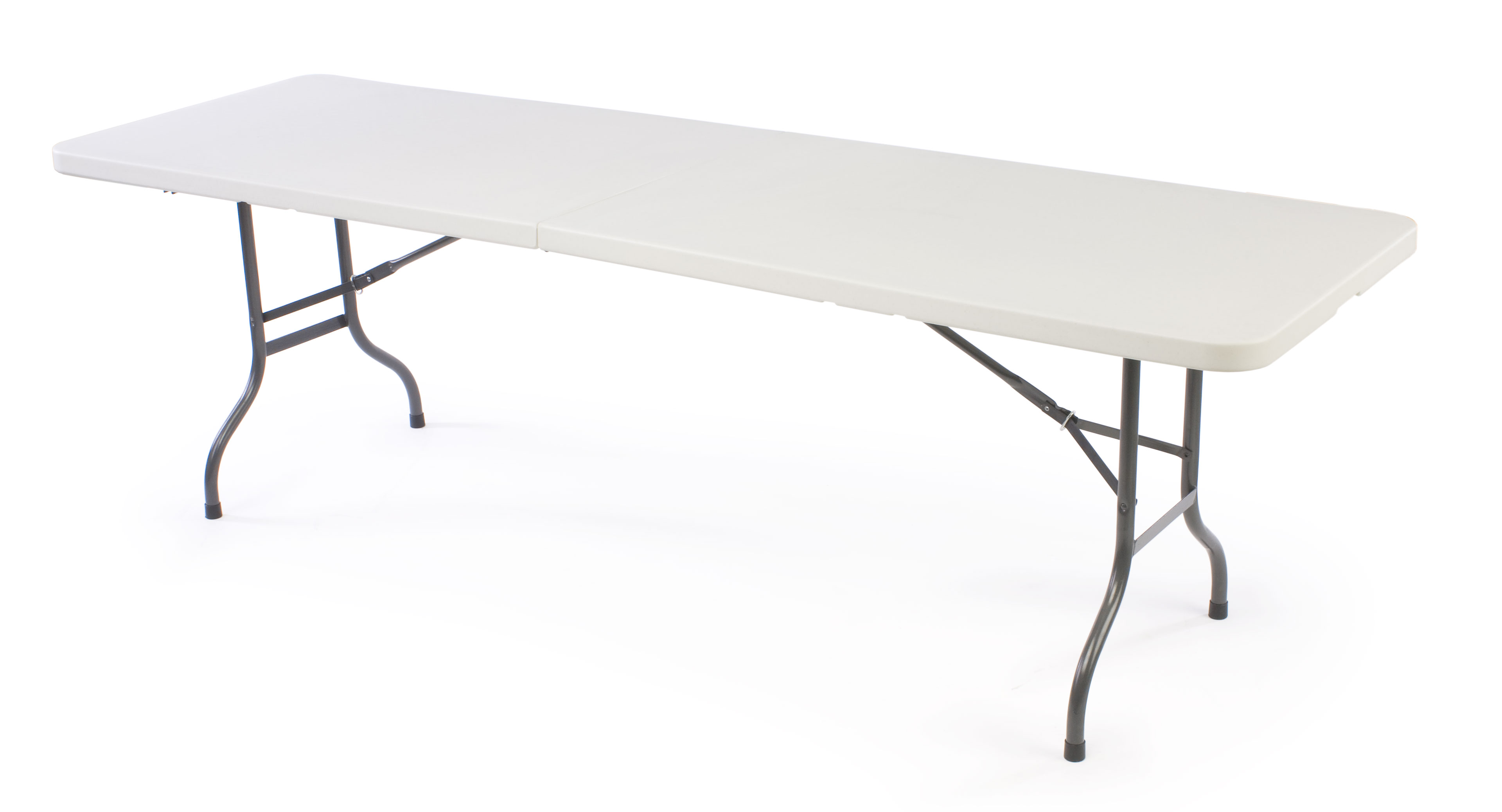 Plastic 8' Folding Table for Use at a Show or Exhibit | Displays2Go