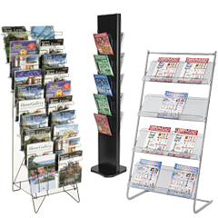 Floor Standing Magazine Racks | Multi-Pocket Adjustable Holders
