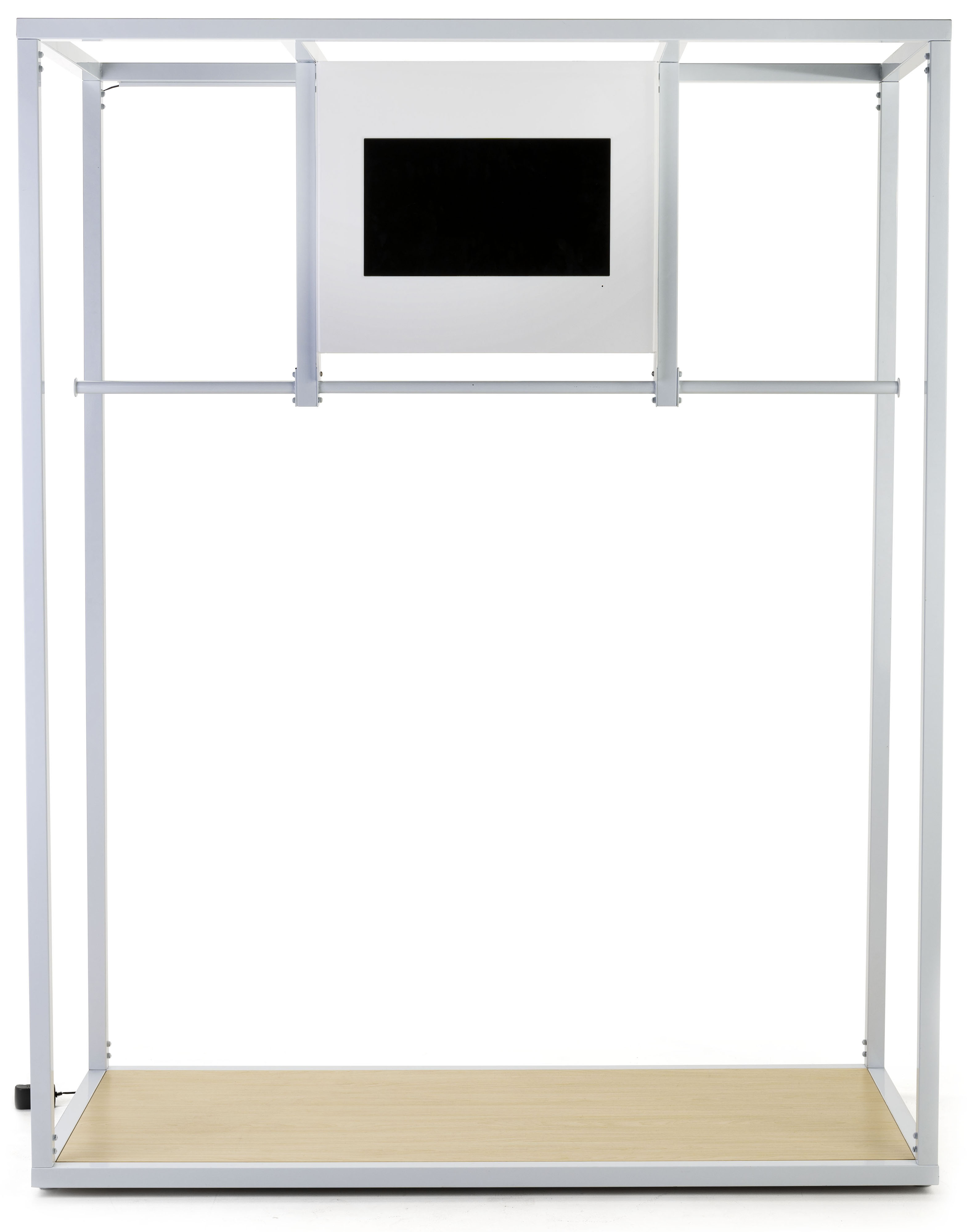 Clothing Rack with Video Screen | 21.5” LCD Display | Displays2Go