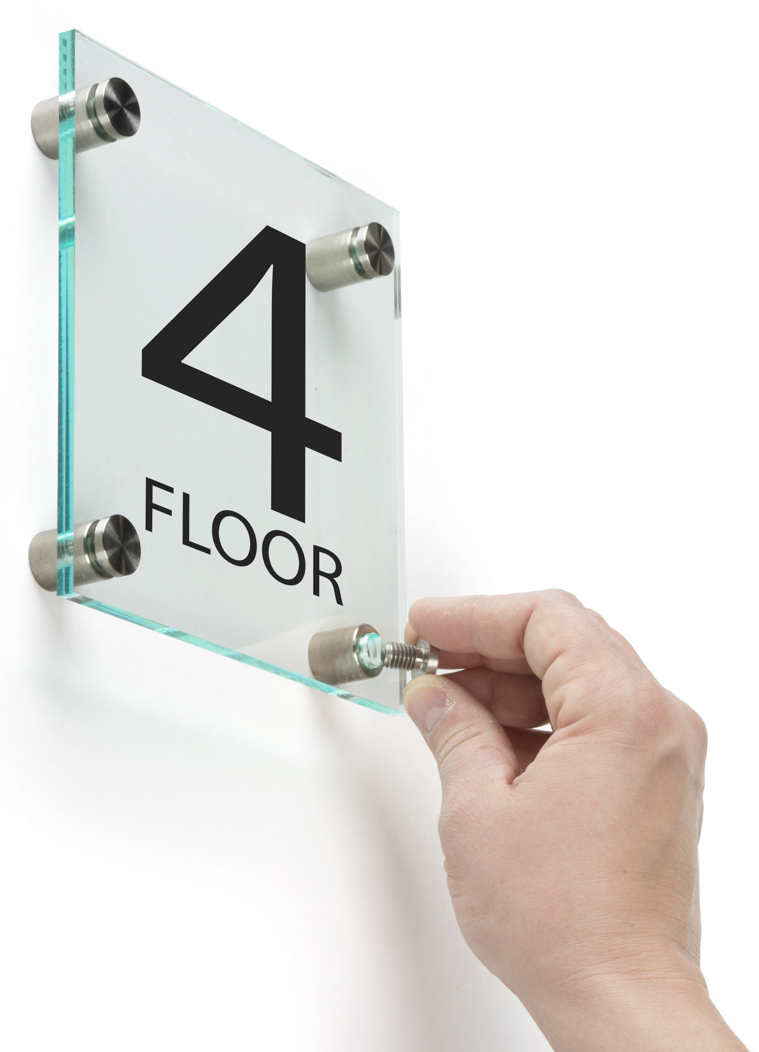 Floor Level Building Sign | Pre-Printed Text | Displays2Go