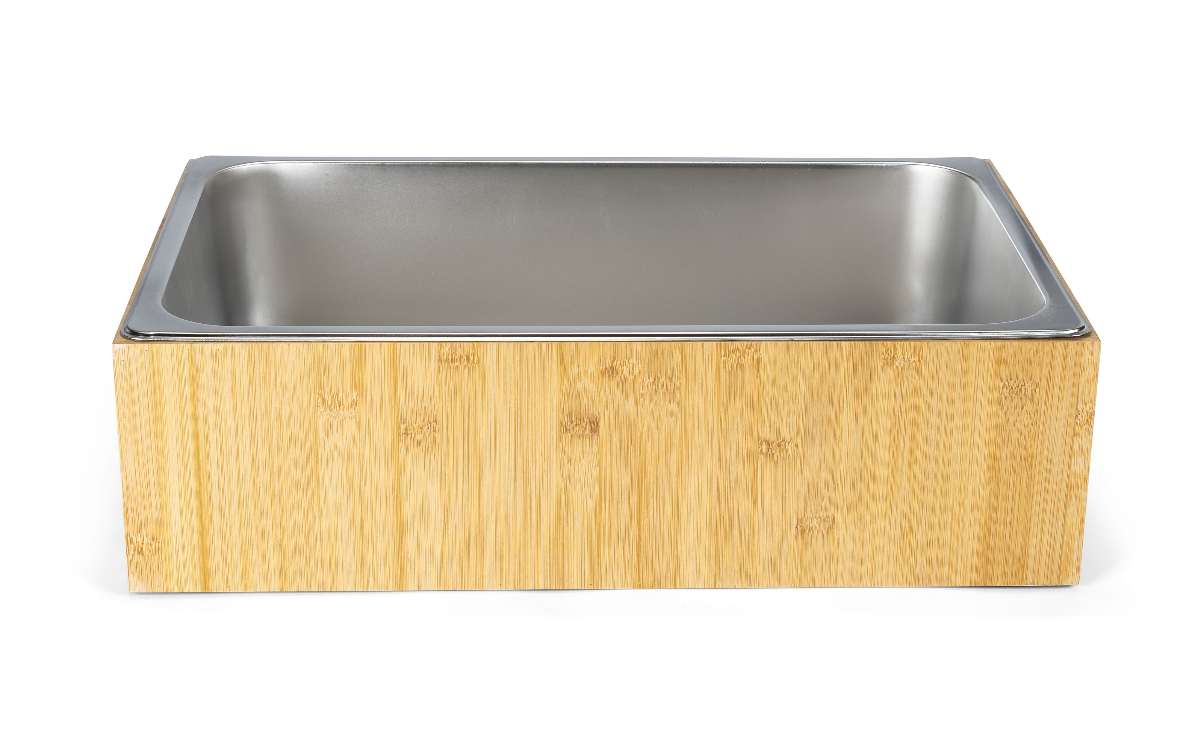 Ice Pan With Bamboo Housing | 352 fl oz. Capacity | Displays2Go