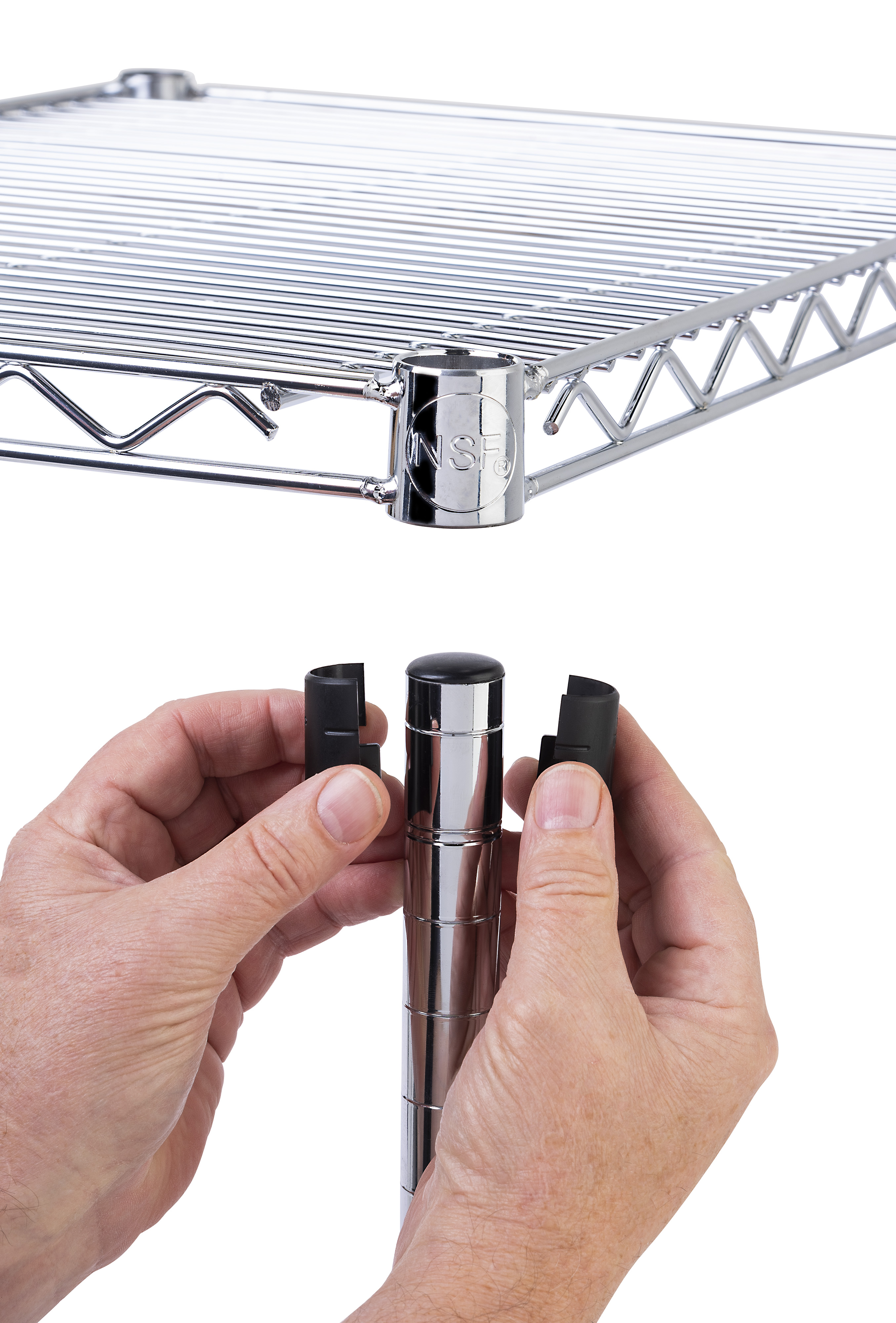 Free Standing Wire Shelving | 4 Commercial Grade Metal Tiers | Displays2Go