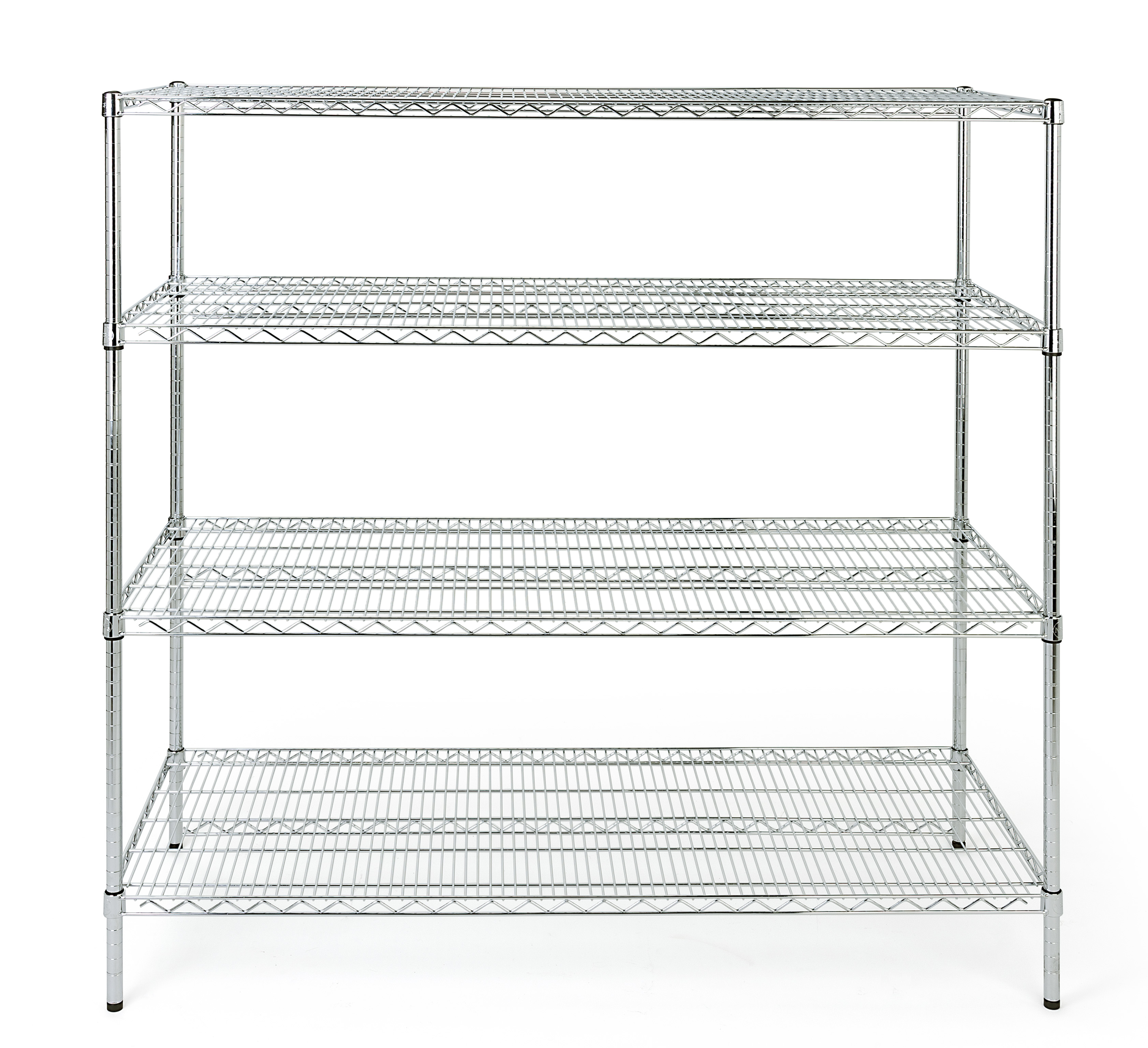 Commercial Wire Rack Shelving | 4 Heavy Duty Tiers | Displays2Go