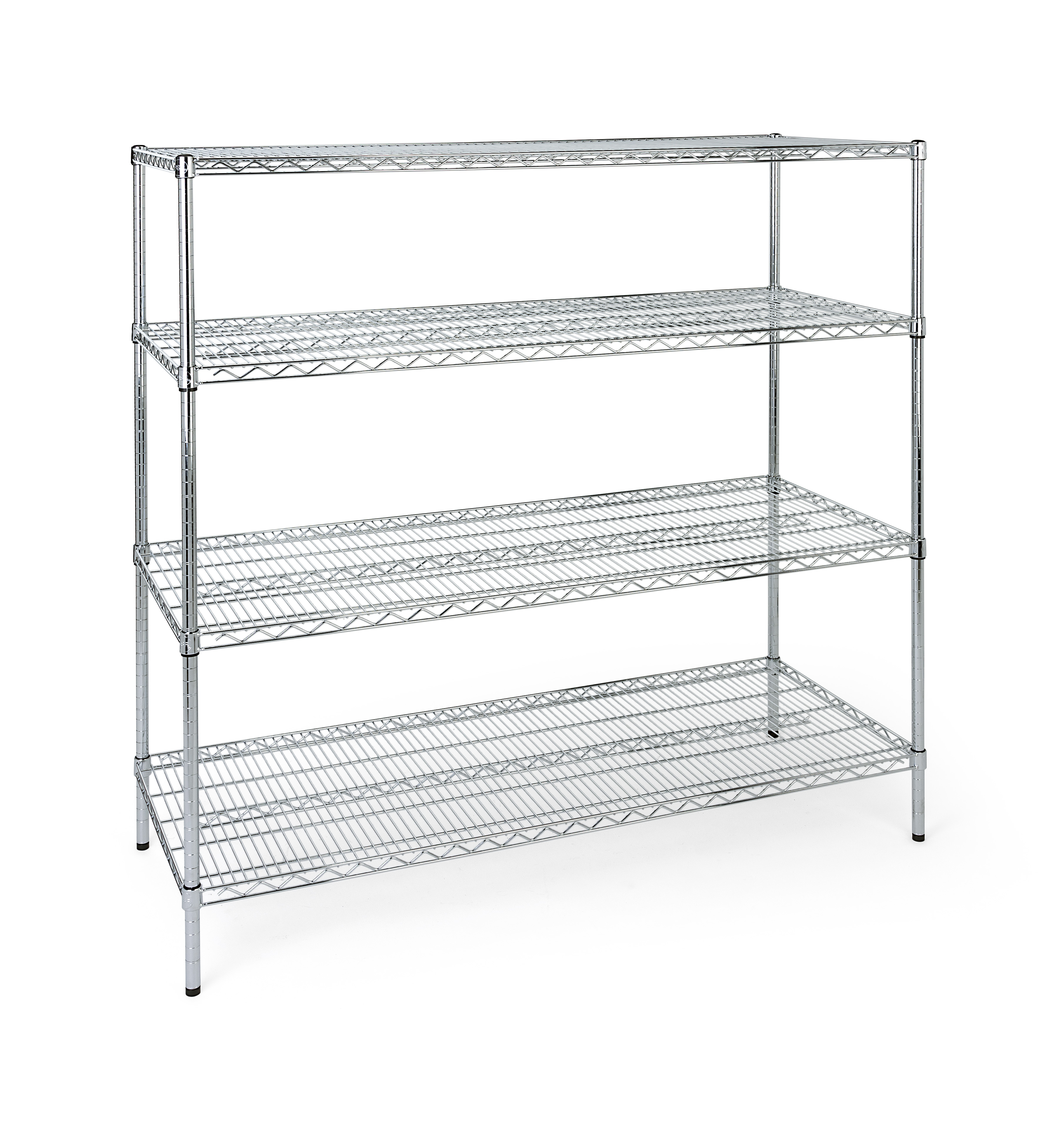 Commercial Wire Rack Shelving | 4 Heavy Duty Tiers | Displays2Go