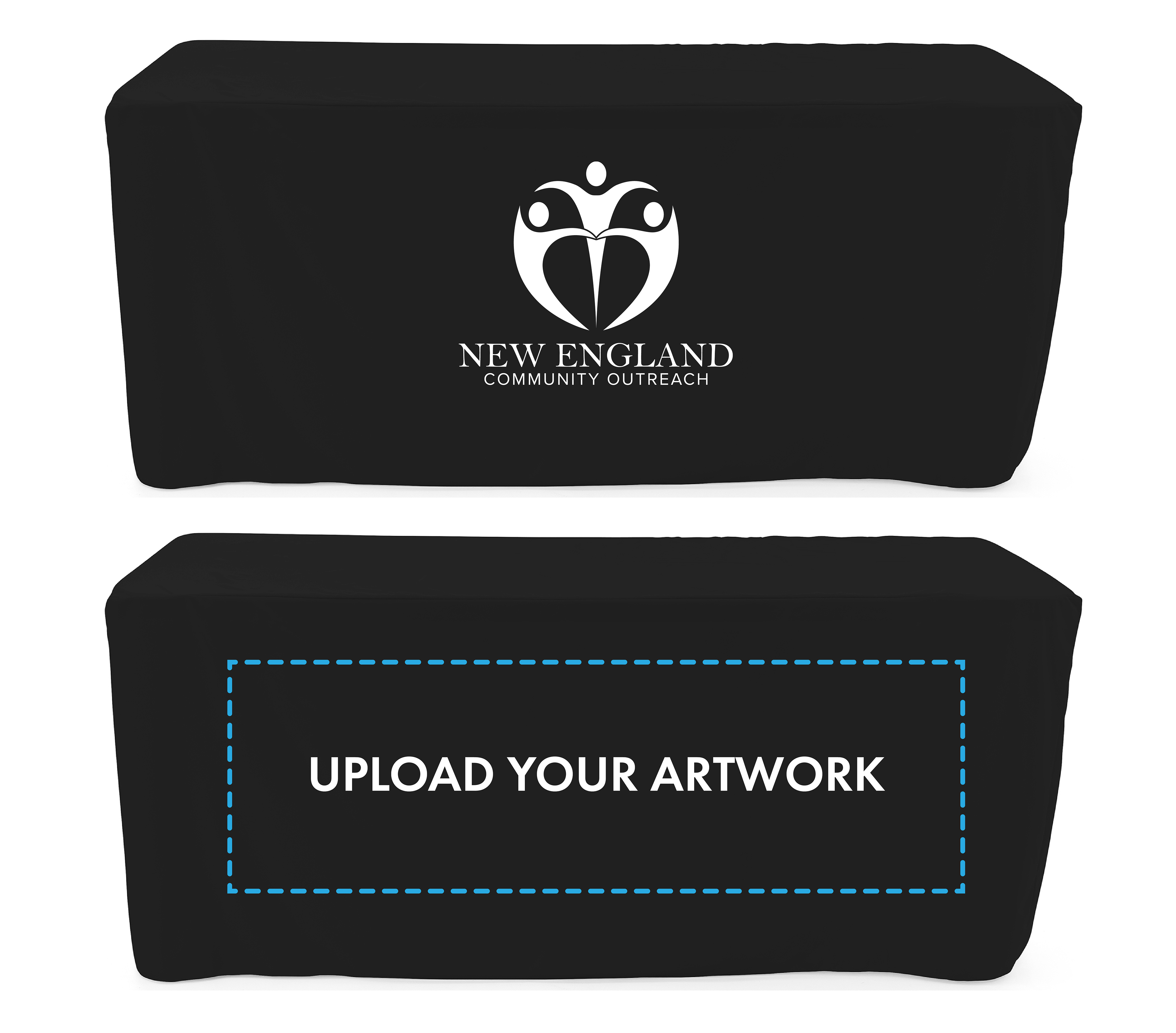 Custom Printed Fitted Tablecloths| 6’ or 8’ Covers in 13 Colors ...