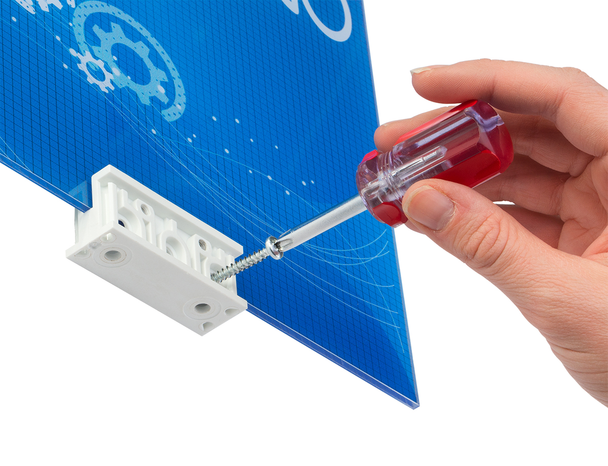 Universal Edge Grip Standoffs | Multi-Way Mount Rail | Displays2Go