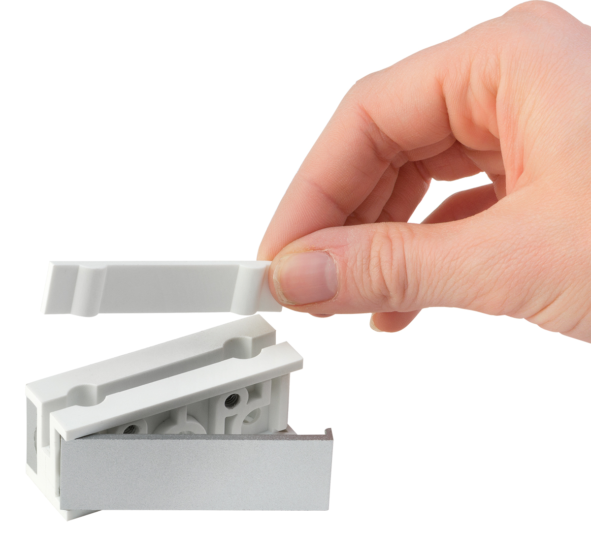 Universal Edge Grip Standoffs | Multi-Way Mount Rail | Displays2Go