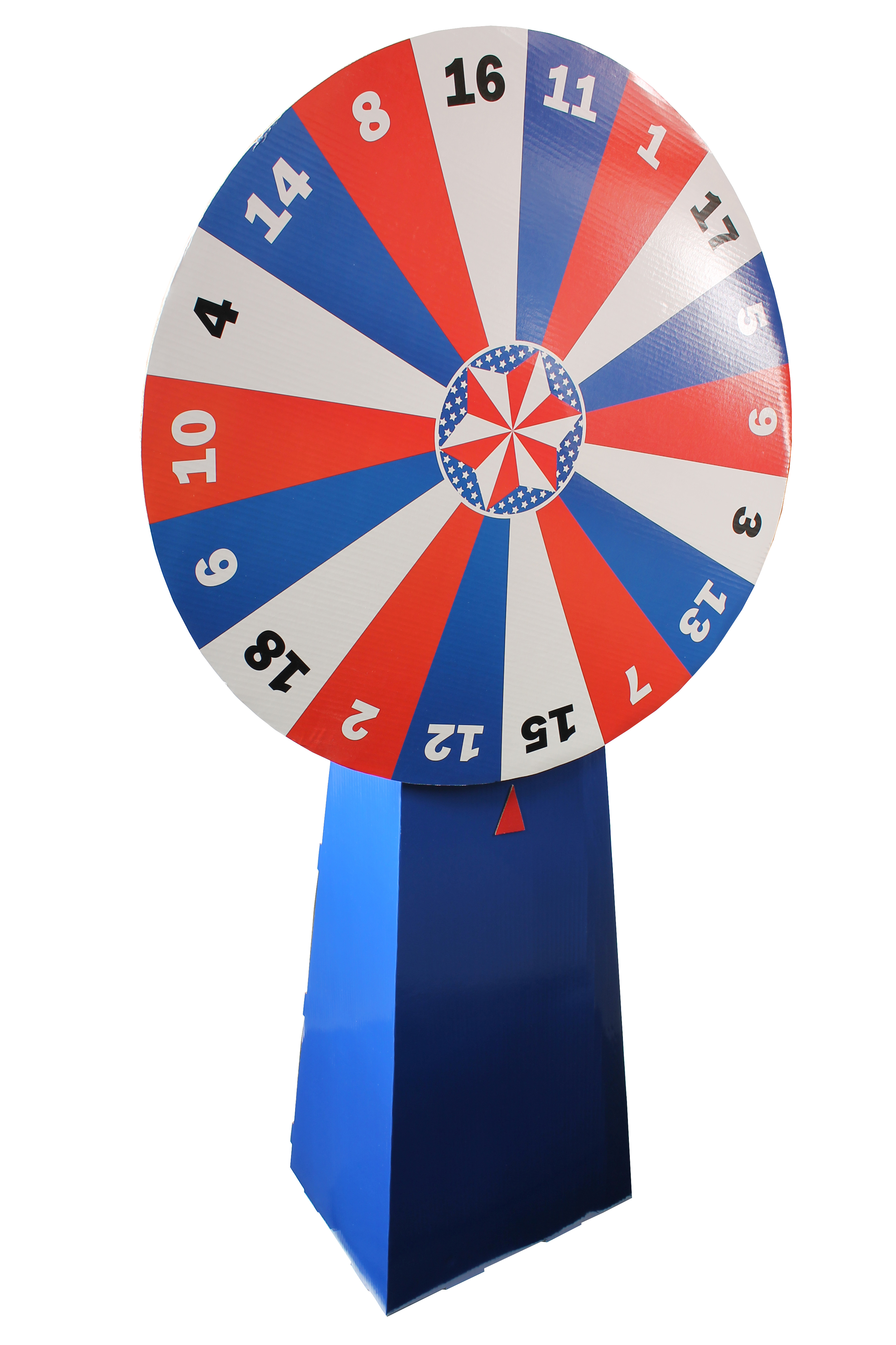 Contest Wheel | Cardboard w/18 Numbered Slots | Displays2Go