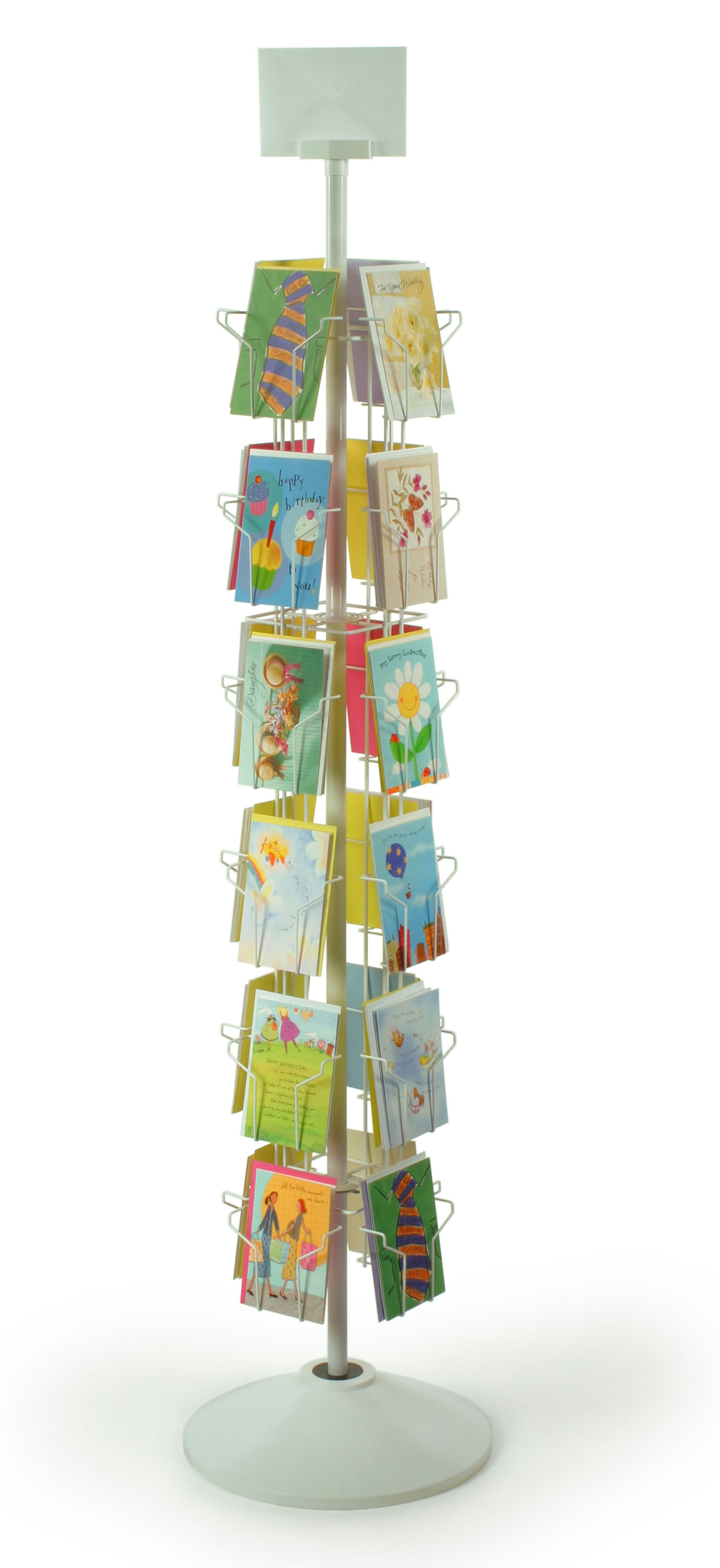 Greeting Card Display Racks | (24) Pocket Wire Card Holder | Displays2Go