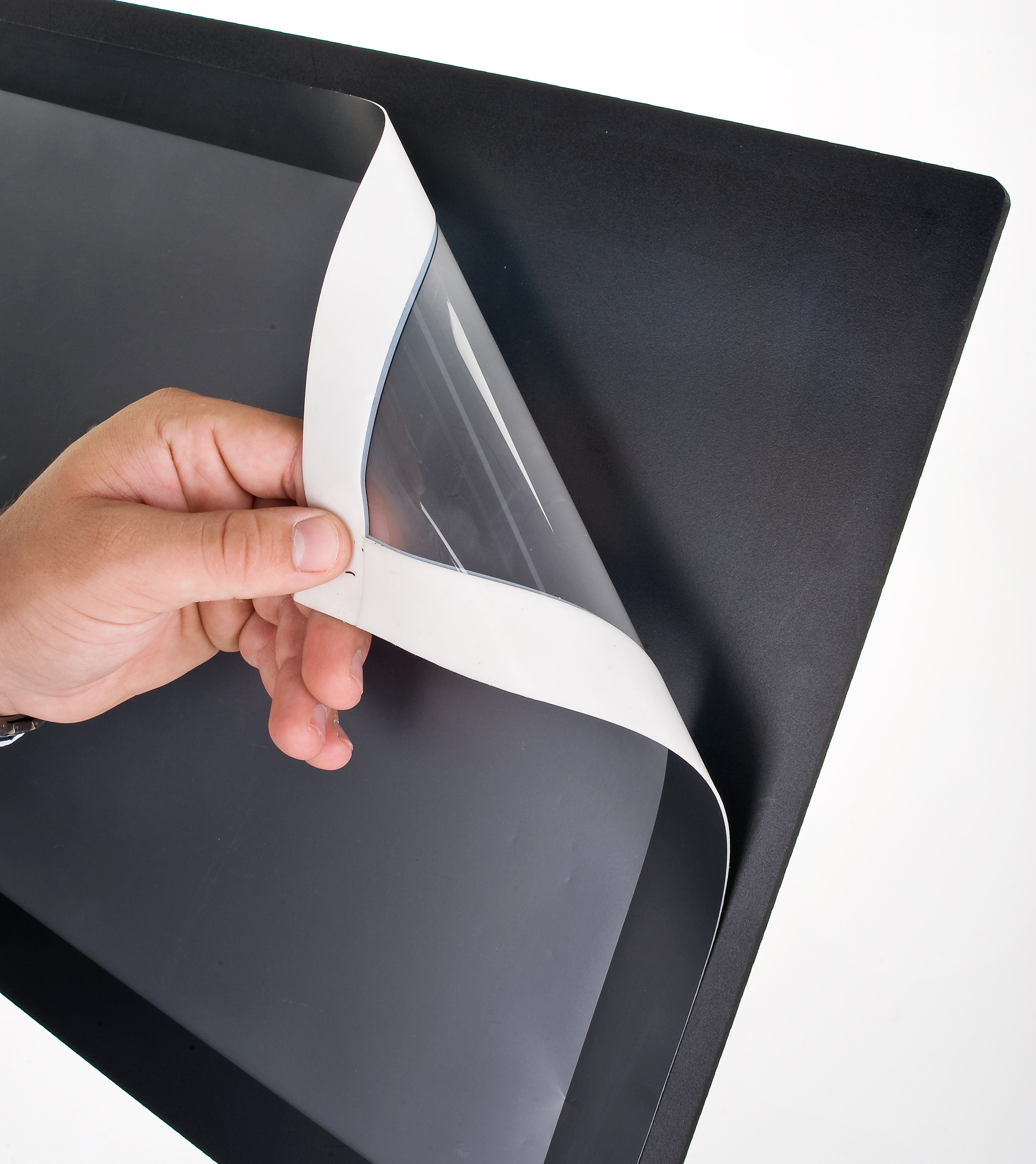 Black Sign Stand | Vertical & Horizontal Curved Pole Stand | Displays2Go