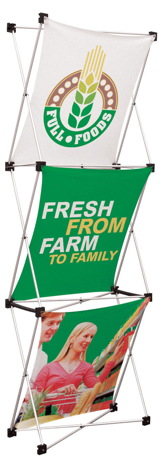 Popup Trade Show Displays | 3D Design w/ 3 Custom Panels | Displays2Go