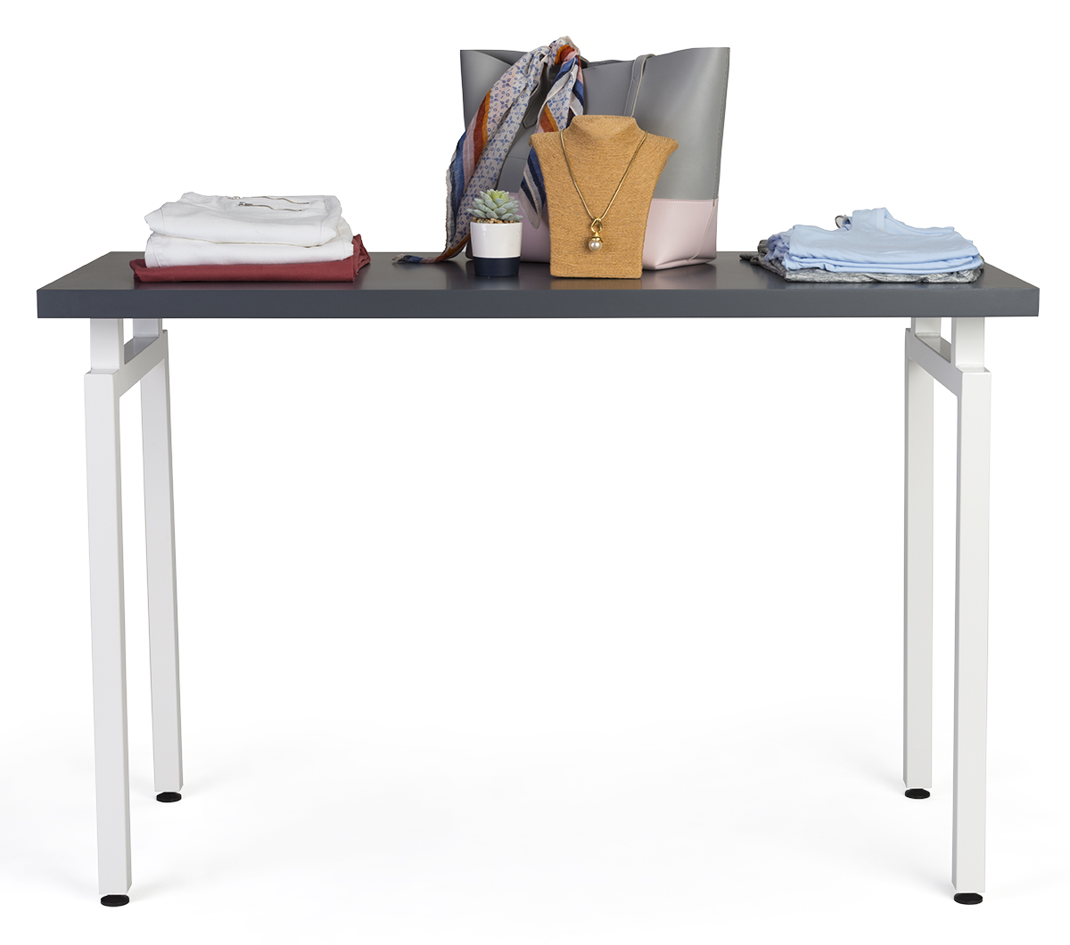 Nestable Retail Display Table | Gray Top | Displays2Go