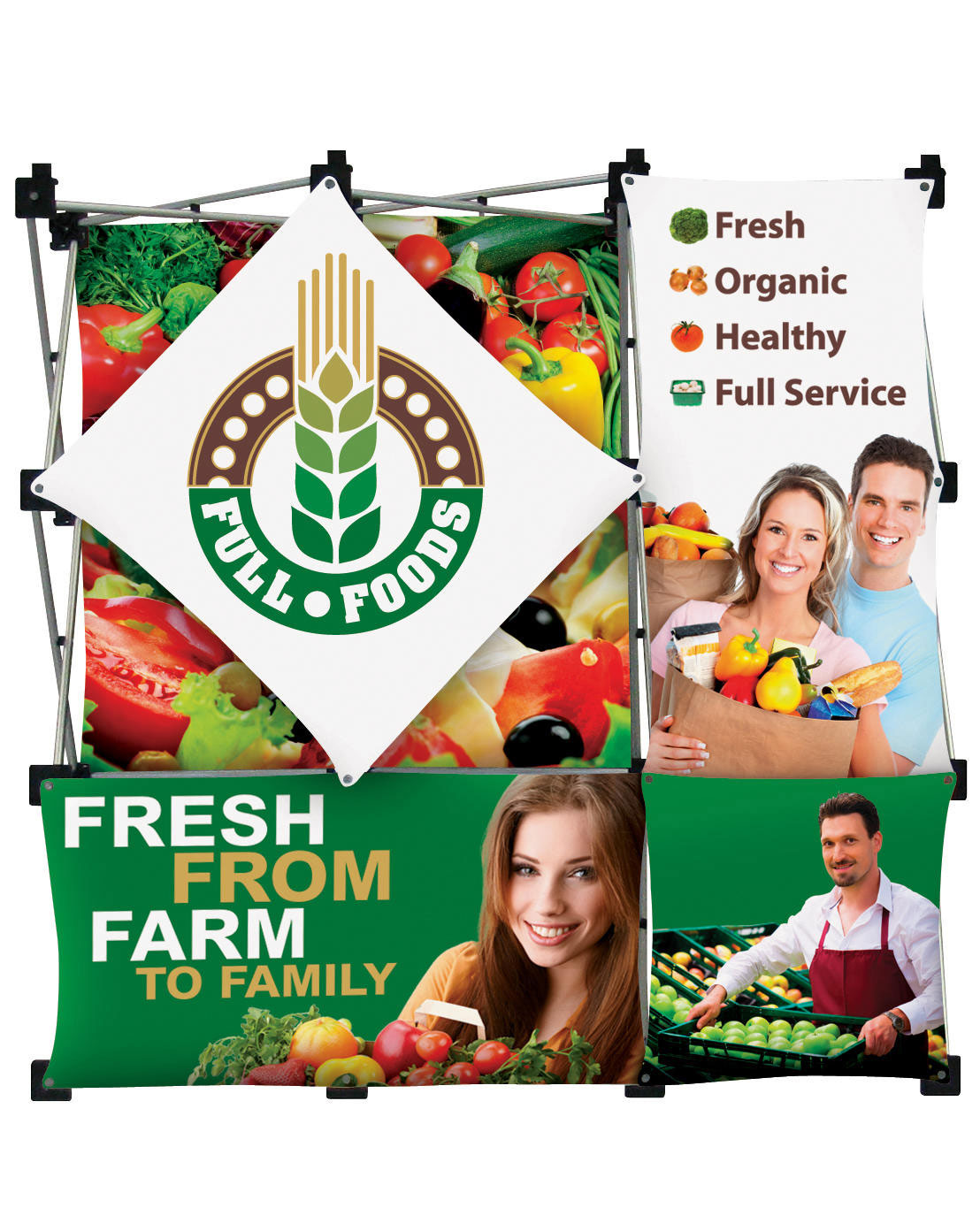 Set of 5 Custom Panels for GEOTT3X3A 3D Display | Full-Color Art ...