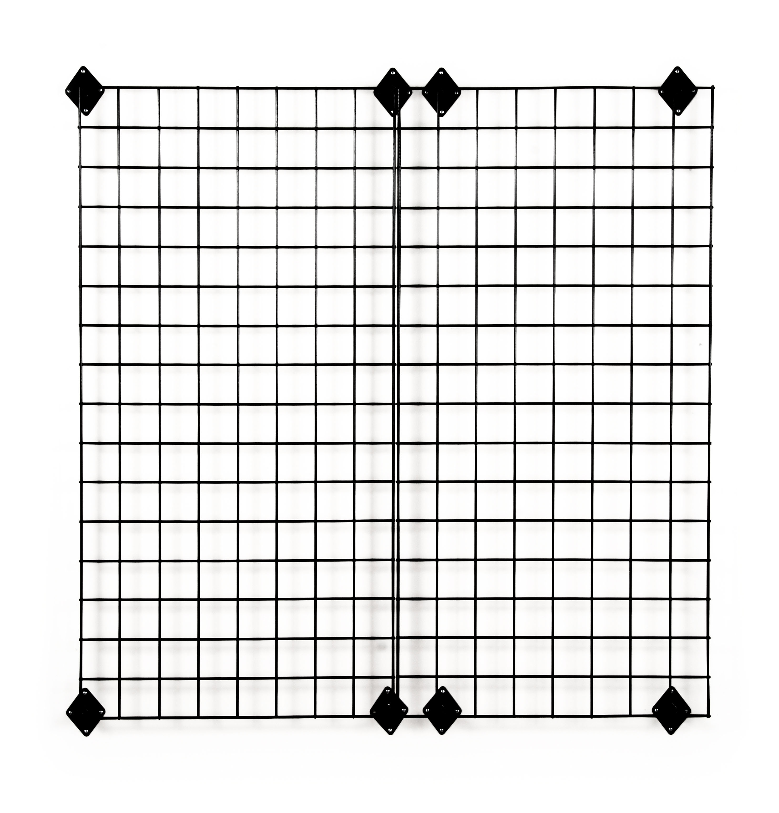 4’ Black Wire Grid Panel | Heavy Duty Wall Mounted Display | Displays2Go