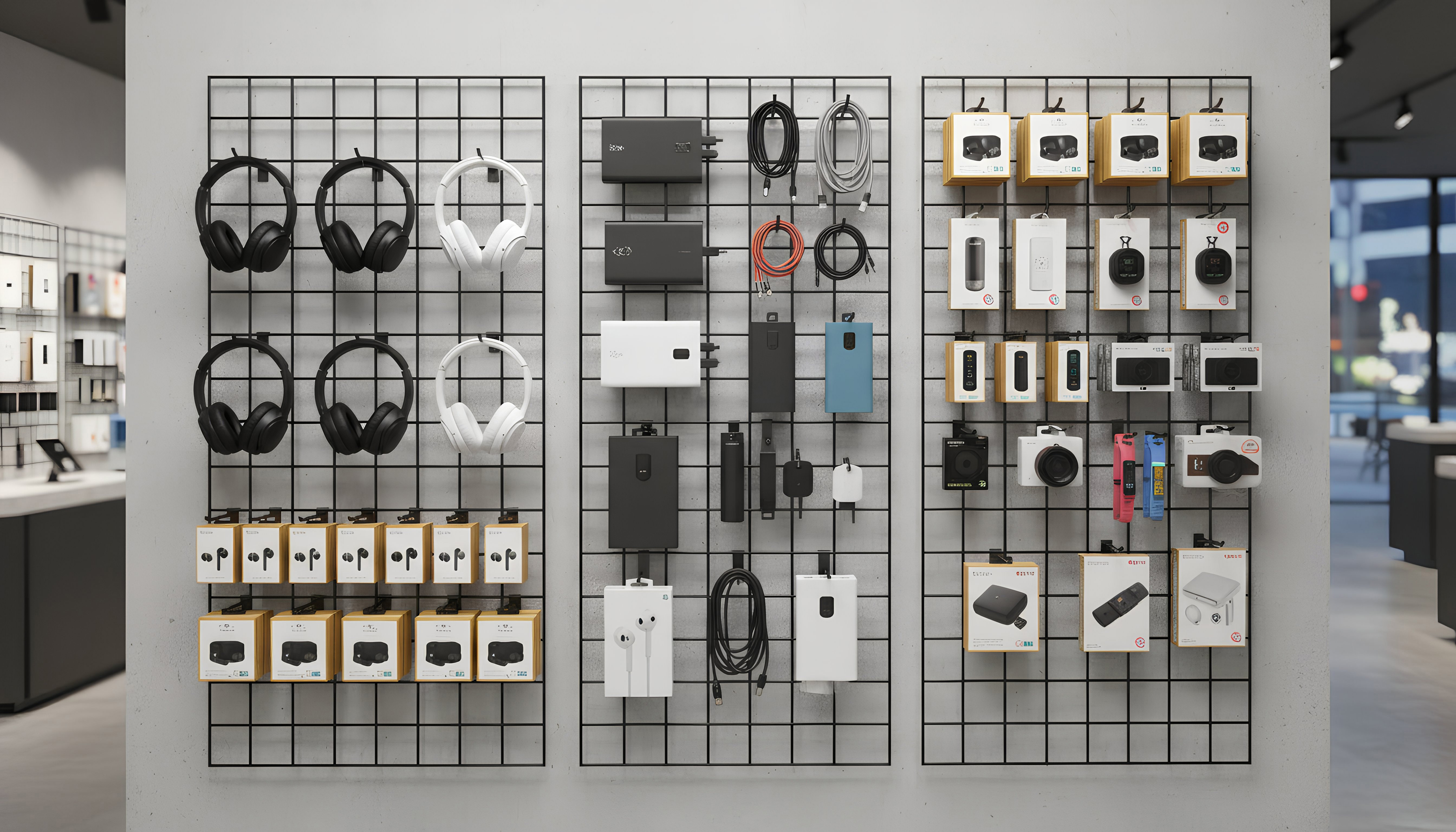 Black Gridwall Panel Display| Horizontal or Landscape | Displays2Go