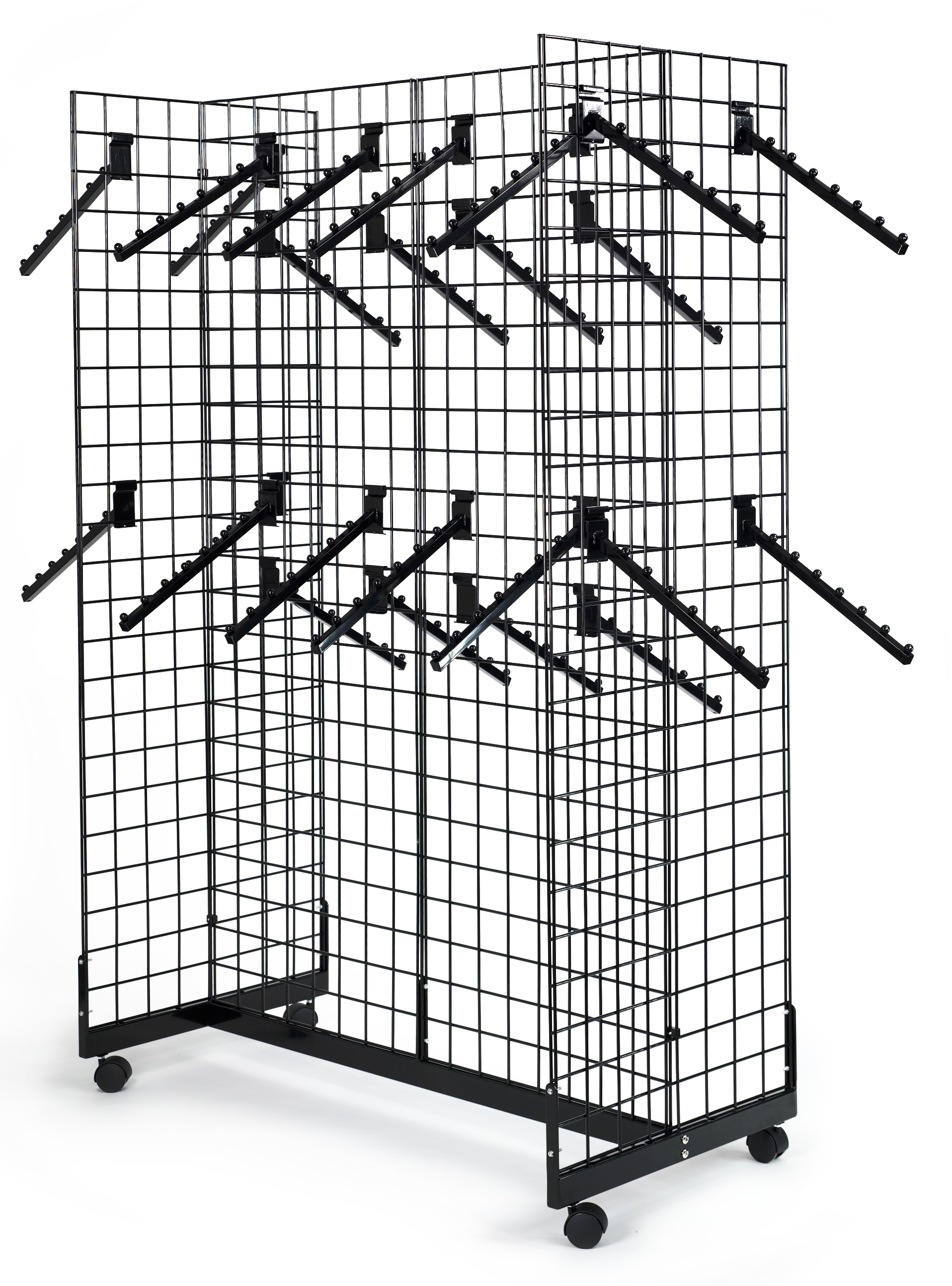 Grid Rack | Includes 25 Waterfall Hooks | Displays2Go