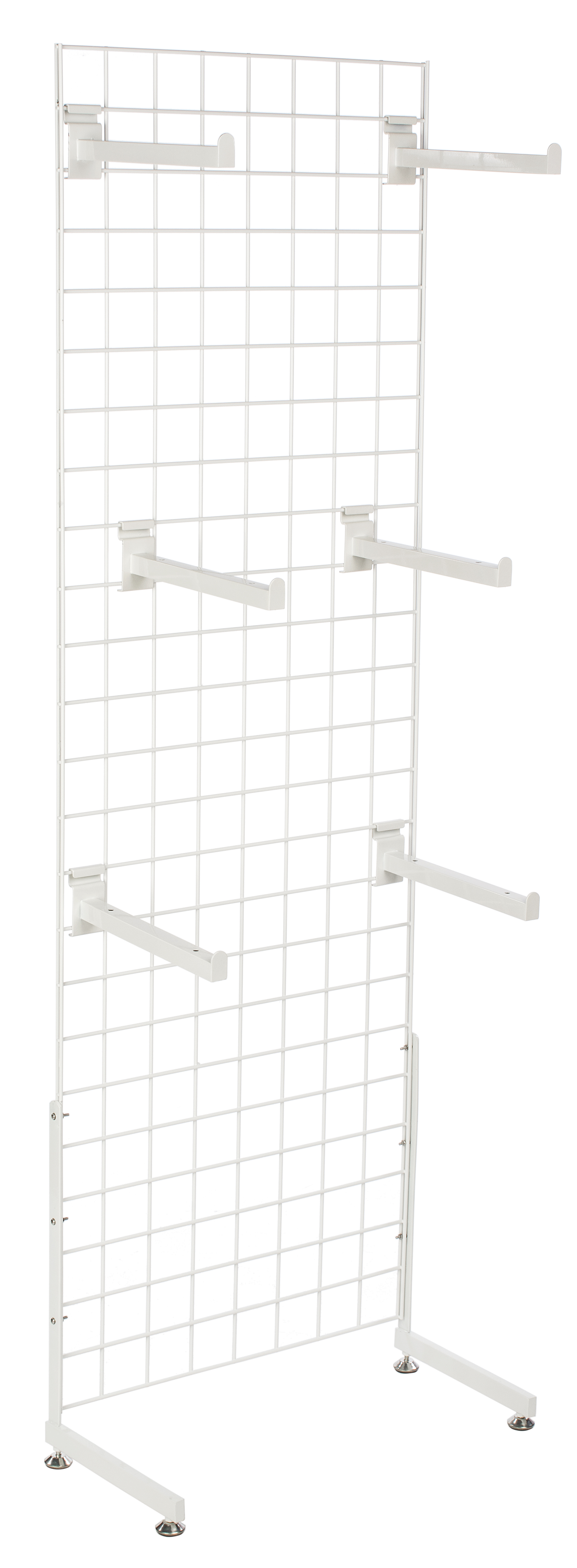 White Gridwall "L" Stand with 25 Faceouts | Metal Construction ...