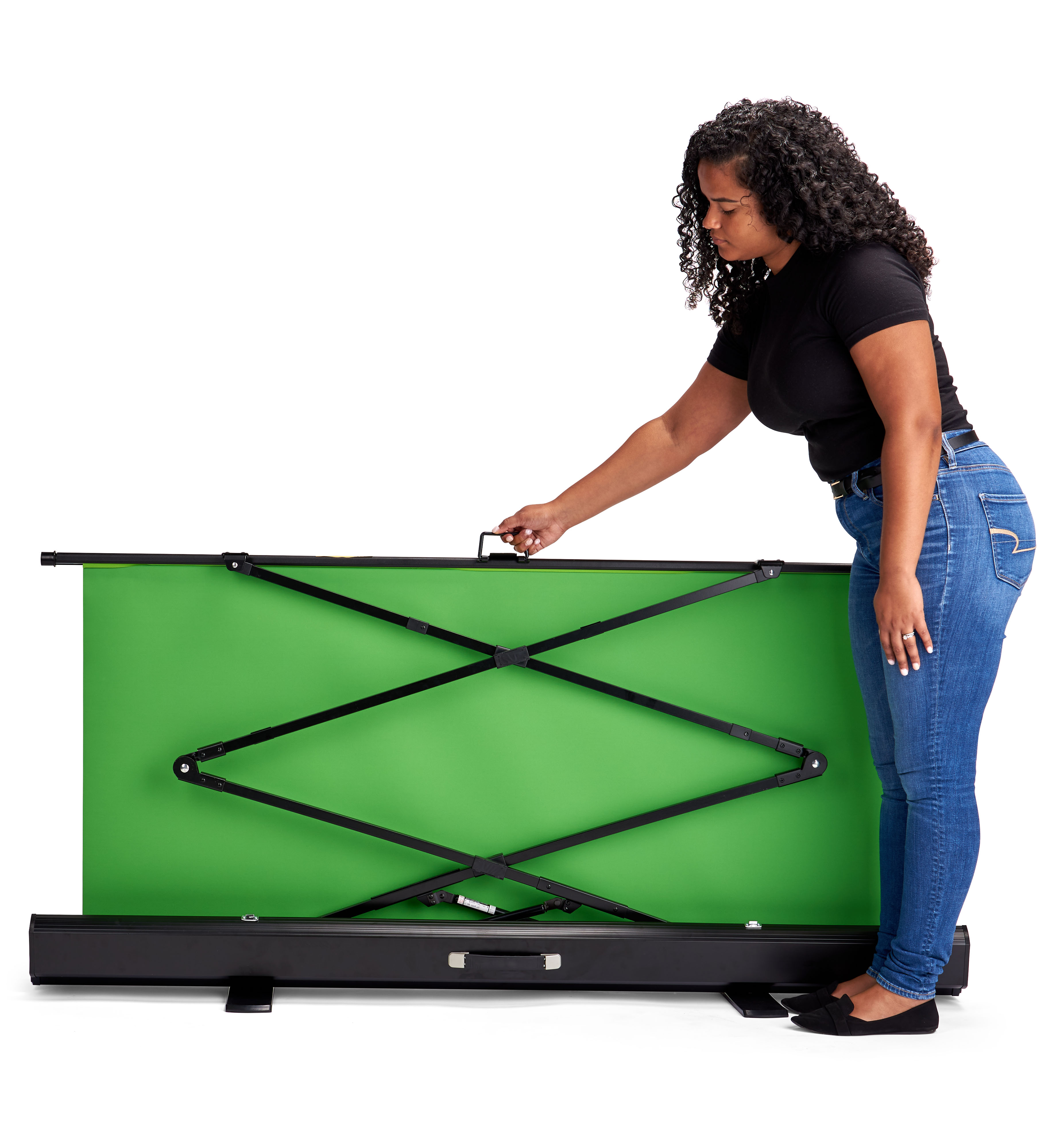 Retractable Green Screen Banner Stand | Portable Popup Design | Displays2Go