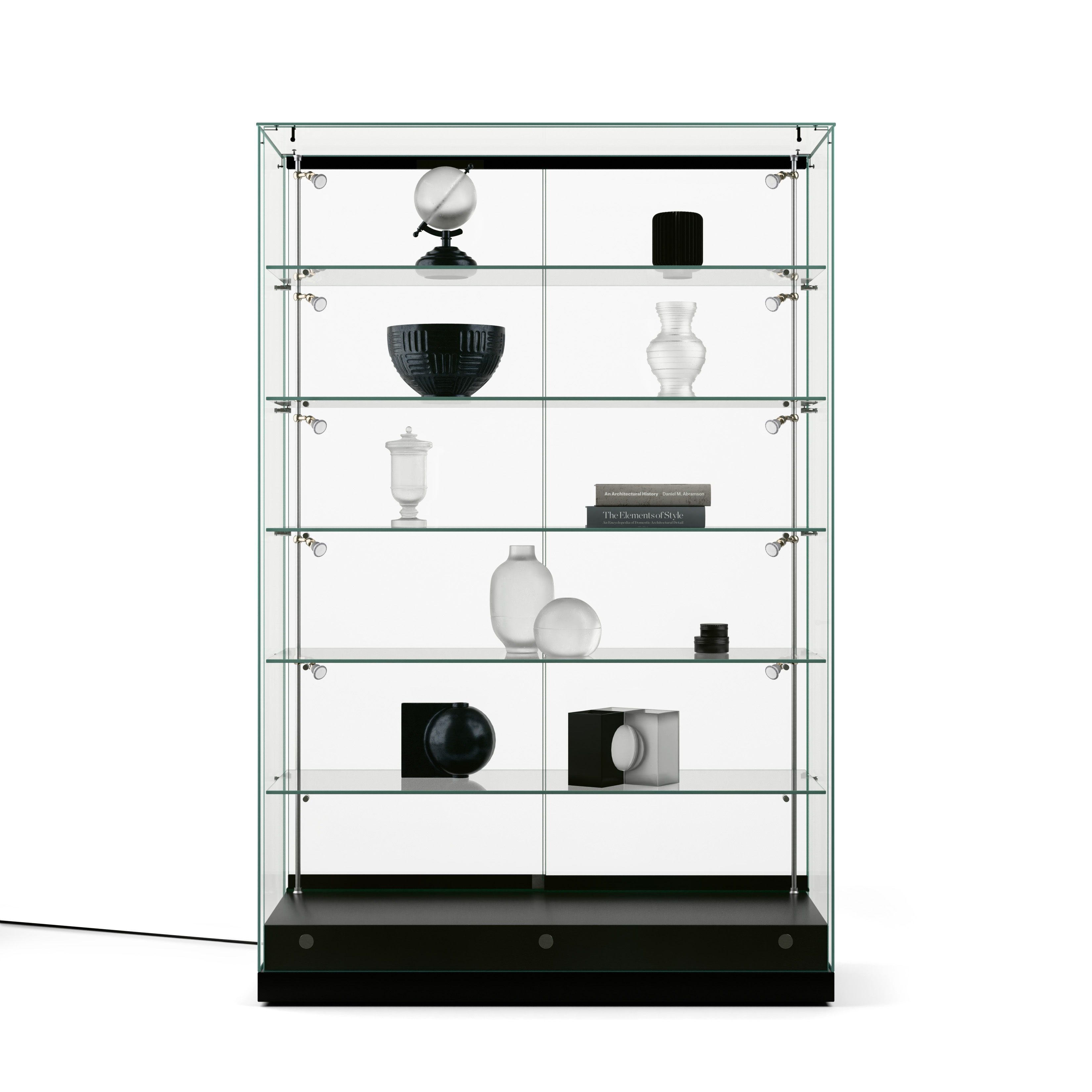 All Glass LED Showcase | 2 Sliding Doors | Displays2Go