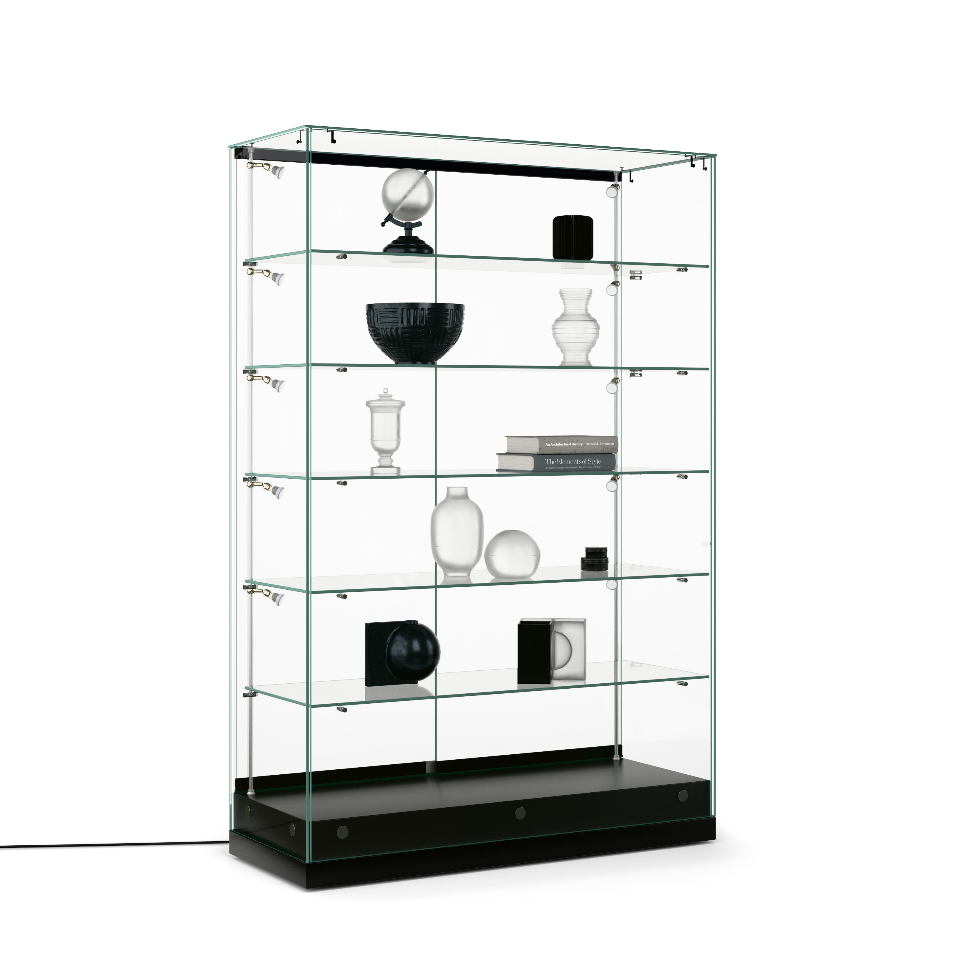 All Glass LED Showcase | 2 Sliding Doors | Displays2Go