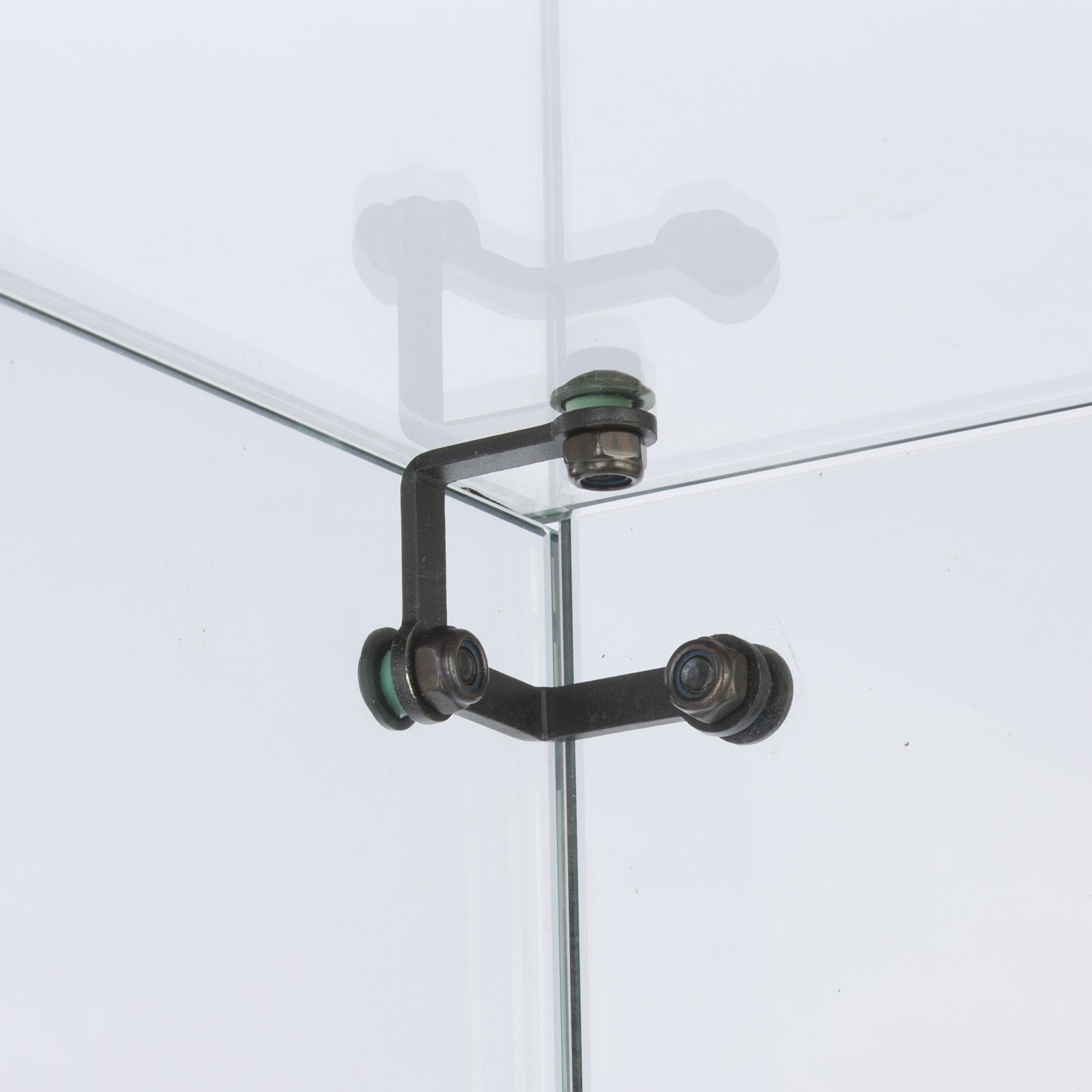 Display Cases | Vertical Lighting & Adjustable Shelf Display - Silver ...