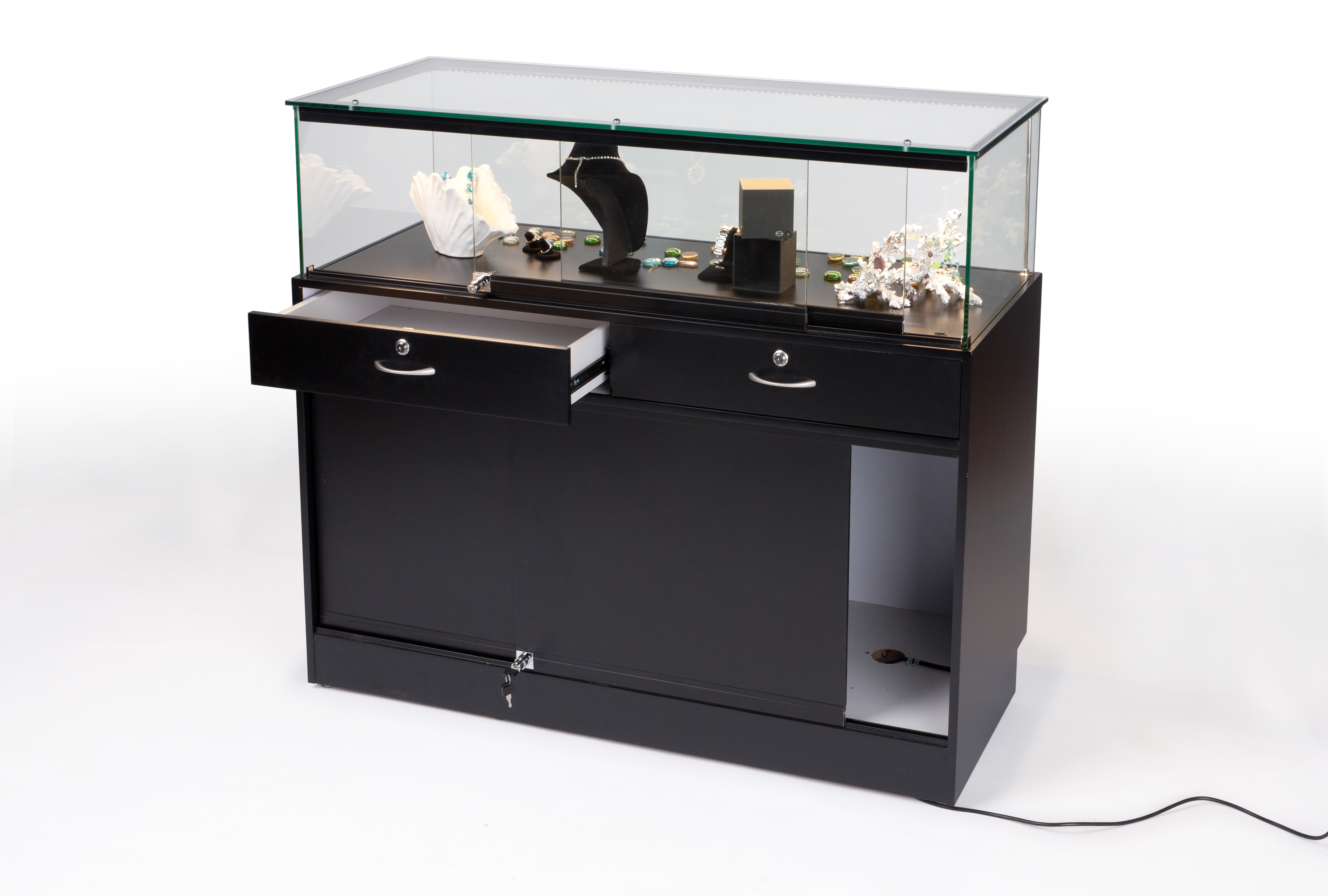 LED Lit Jewelry Counter - Quarter Vision | Displays2Go