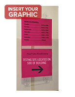 Clear Acrylic Suction Cup Sign Holder For (2) Posters | Displays2Go