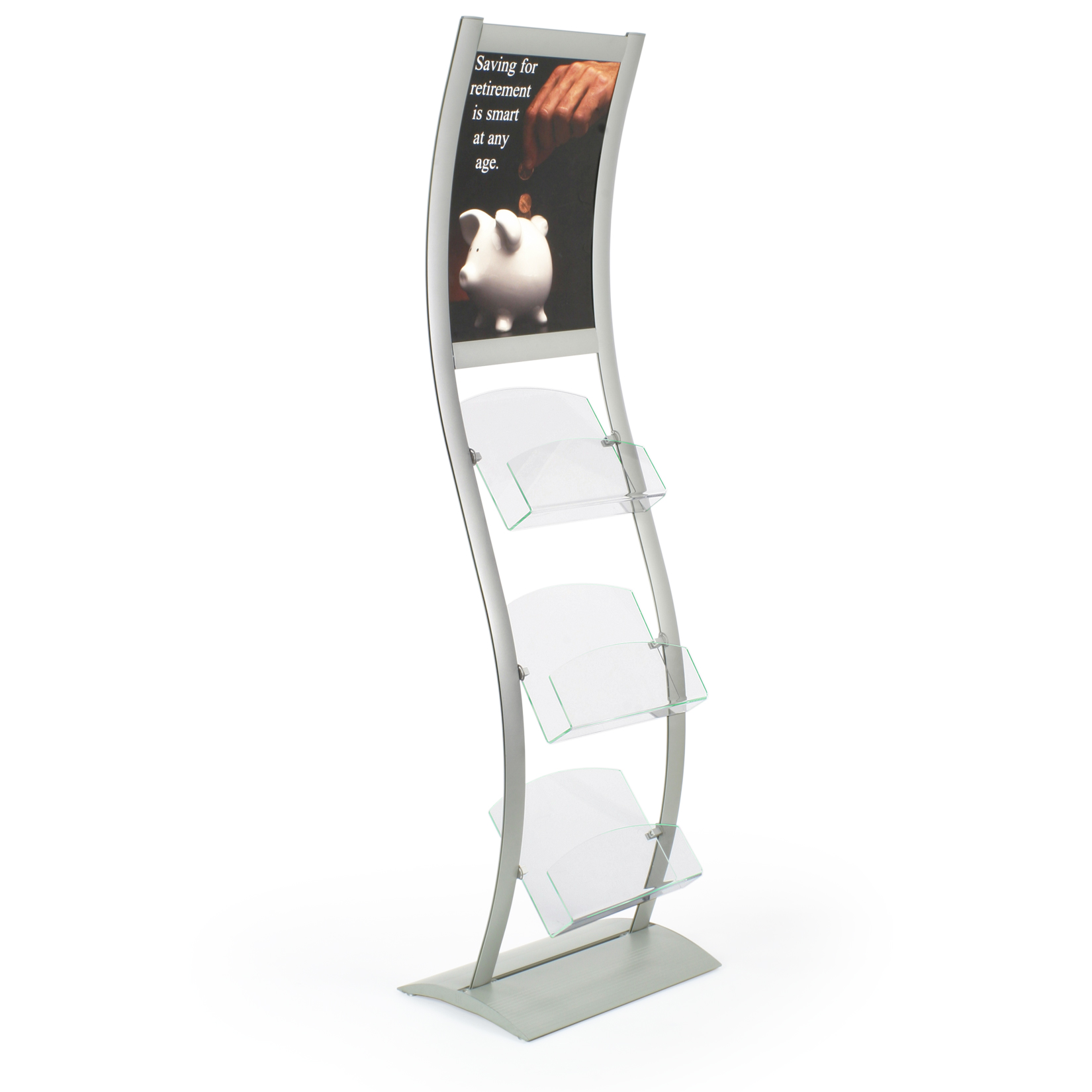 18 x 24 Periodical Display | Magazine Holder Green-Edged Pockets ...