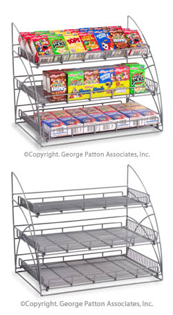 These wire racks are great for use as a retail countertop or tabletop ...