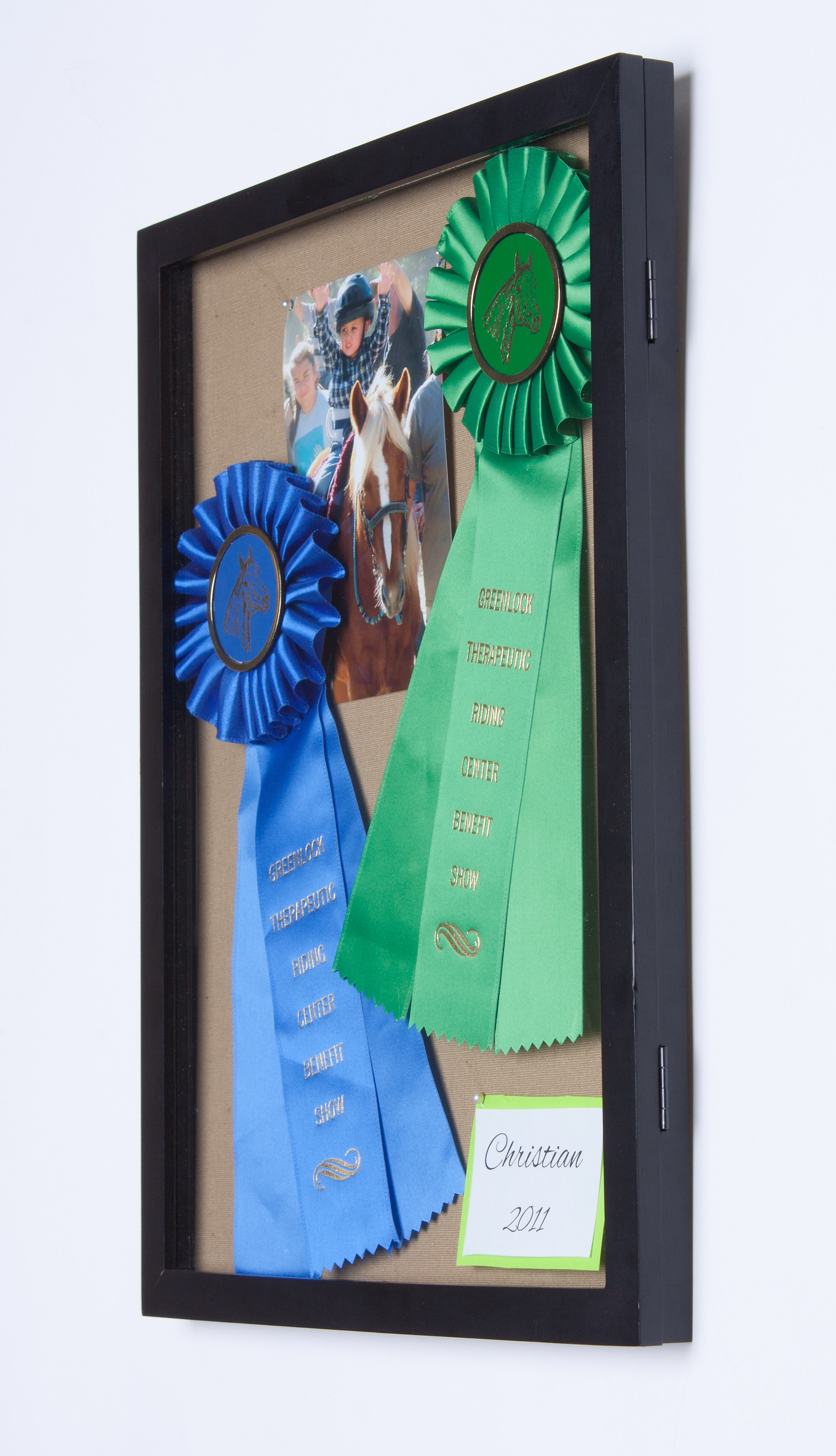 12 x 16 Shadow Box in Black with Swing Door Front | Displays2Go
